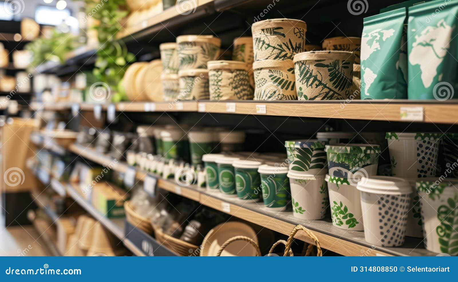 Eco-Friendly Products Shelf Stock Illustration - Illustration of ...