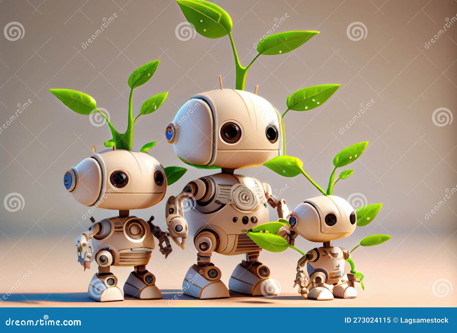 Eco Friendly Robot Family on the Ground. Technology and Environment ...