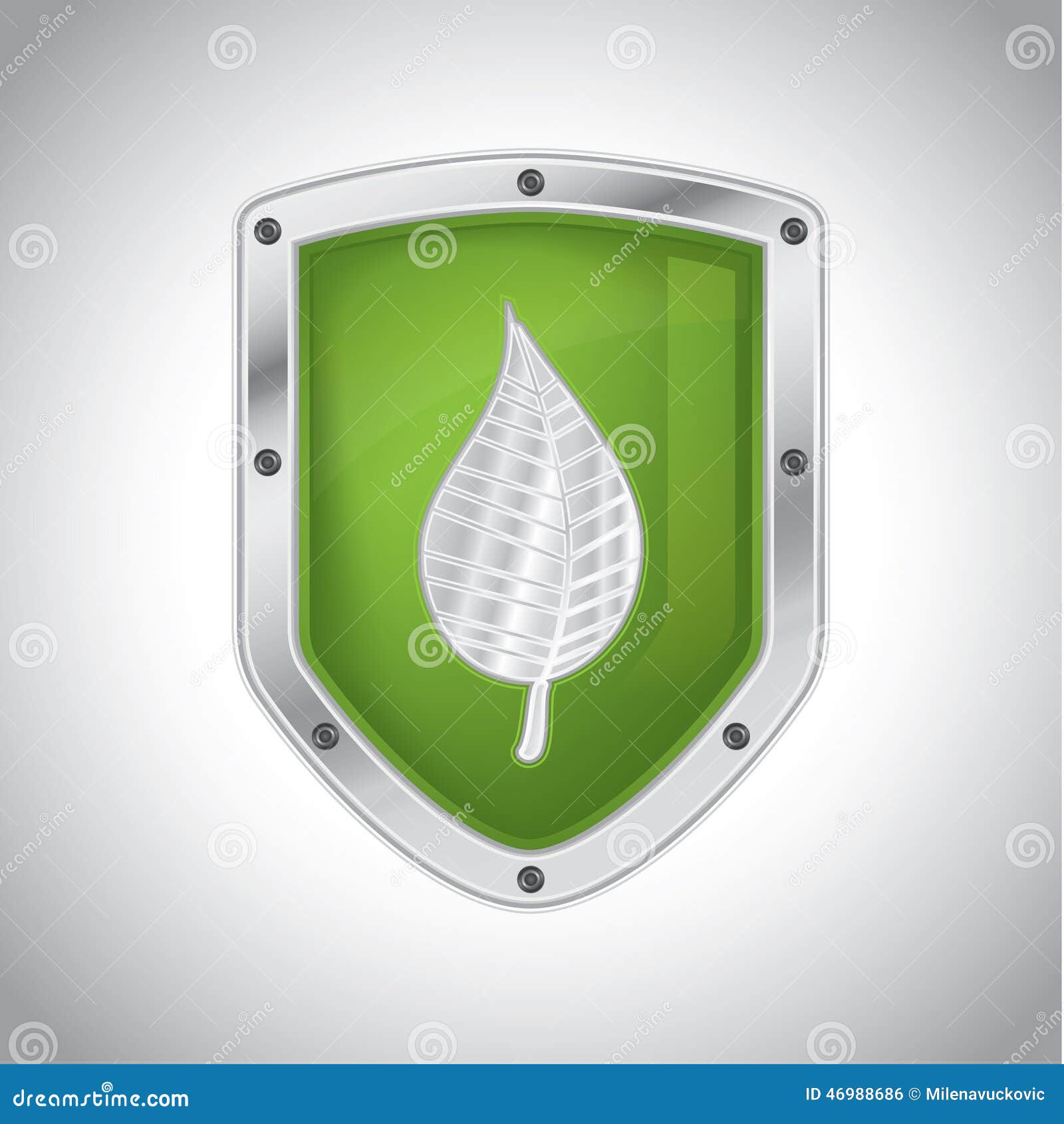 Eco-friendly shield stock vector. Illustration of organic - 46988686