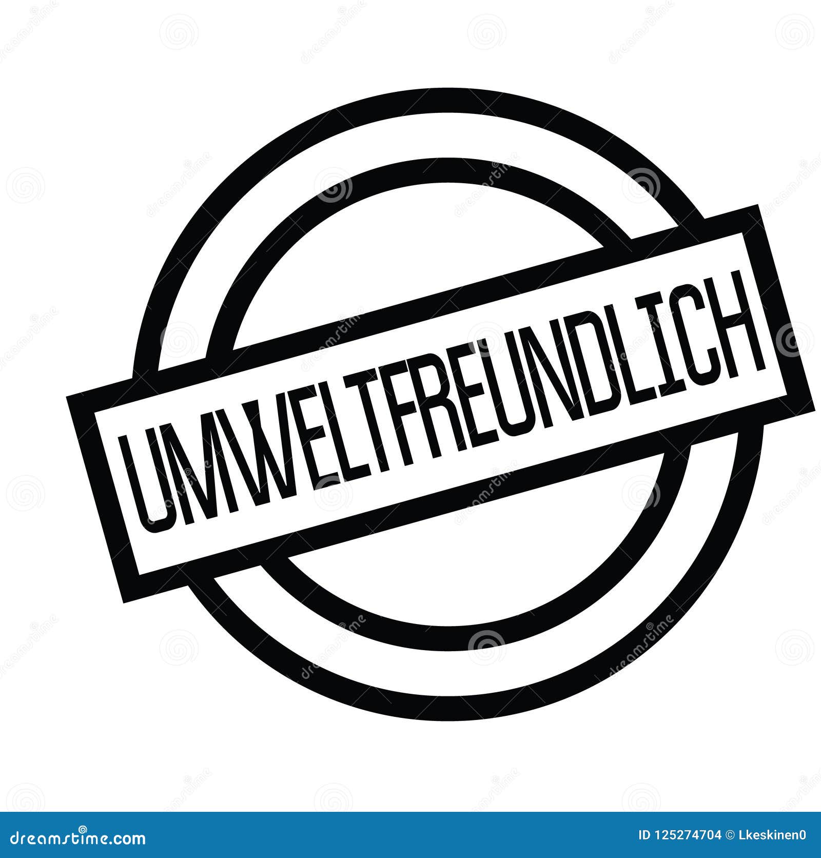 Eco Friendly Stamp in German Stock Vector - Illustration of germany ...