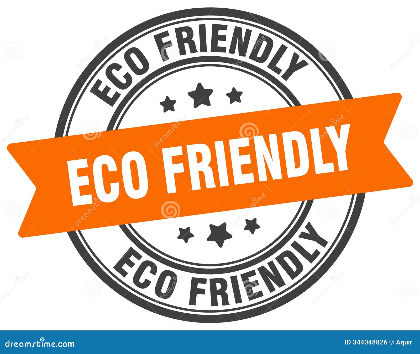 Eco Friendly Stamp. Eco Friendly Label on Transparent Background. Round ...