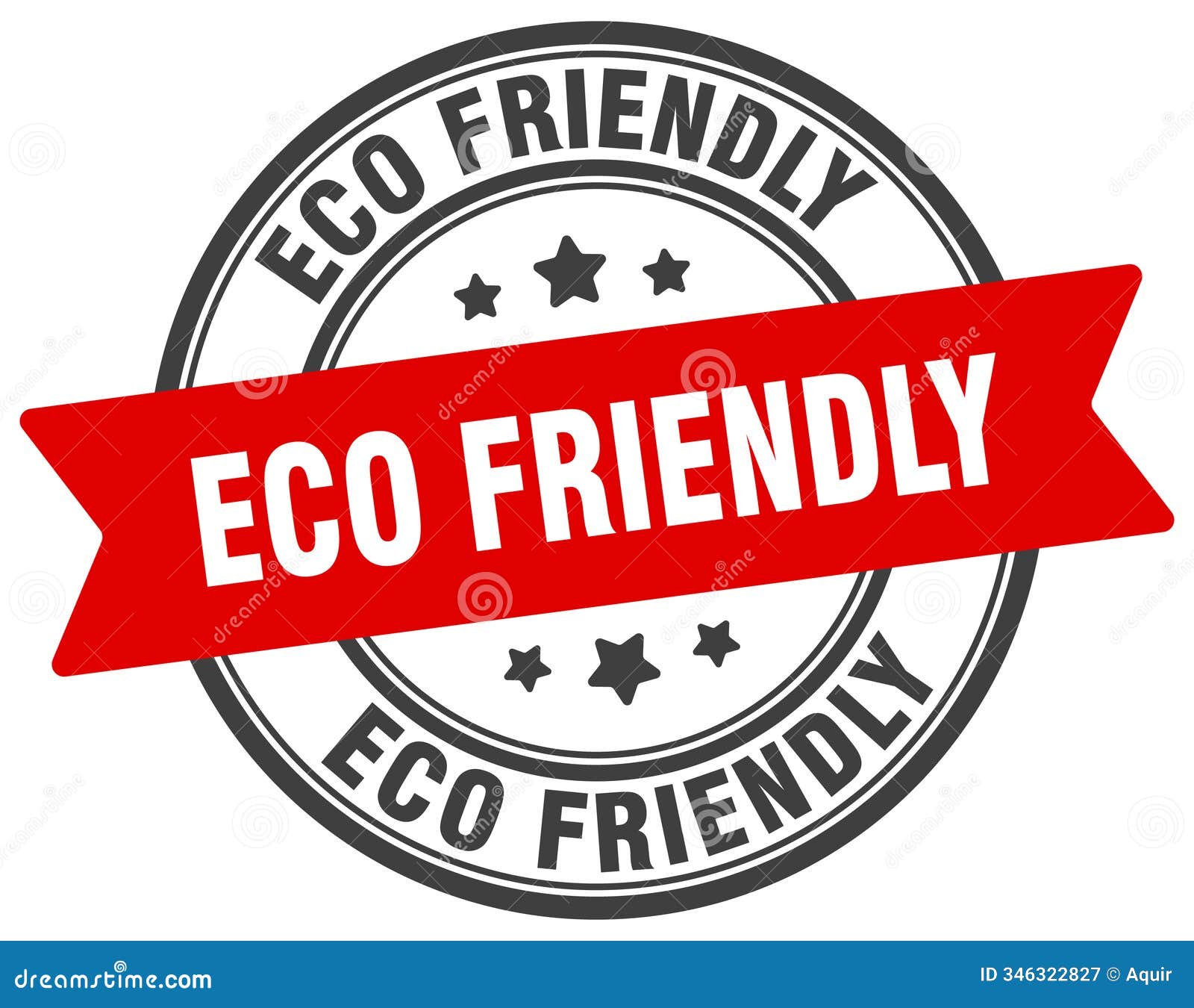 Eco Friendly Stamp. Eco Friendly Label on Transparent Background. Round ...