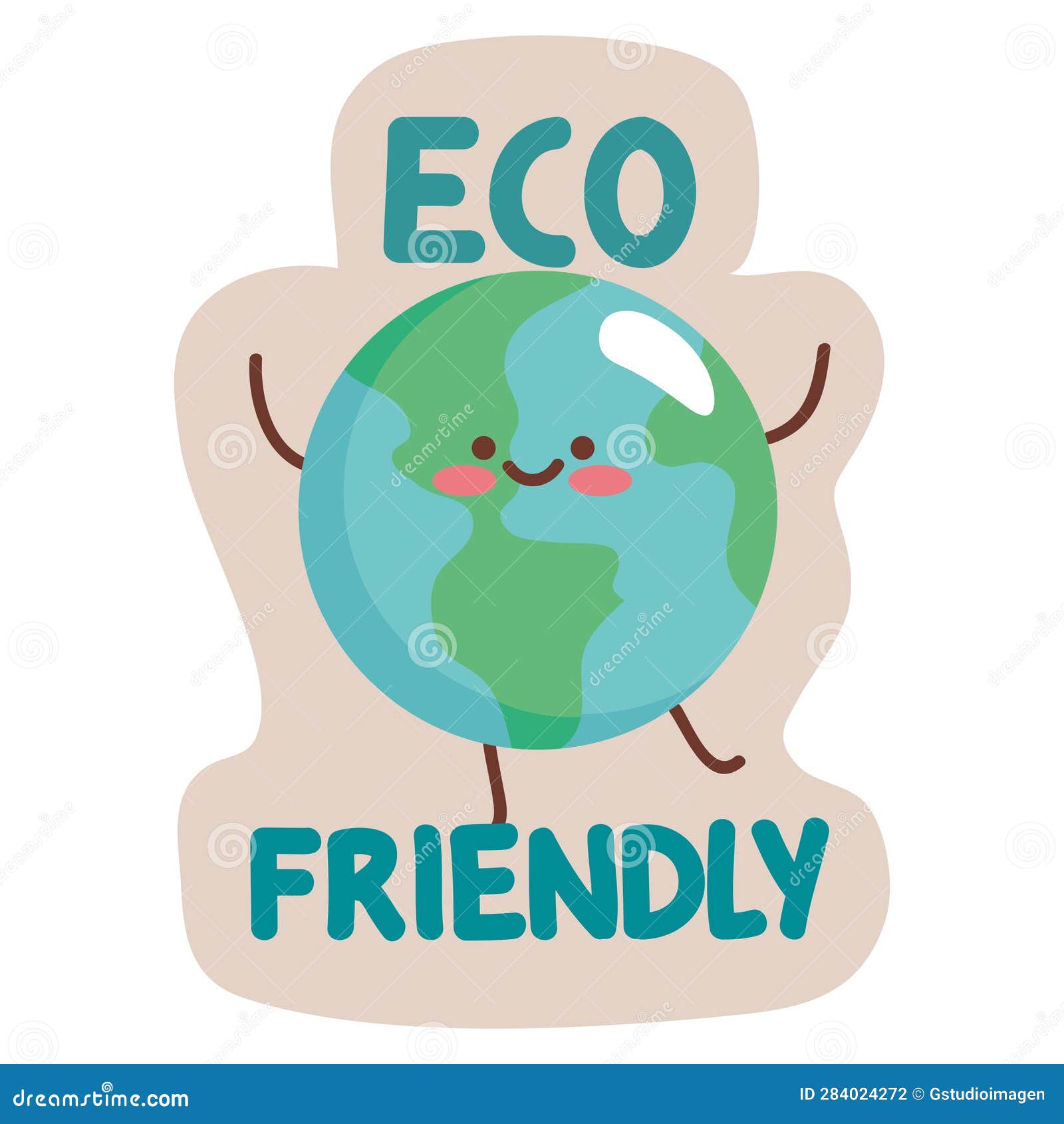 Eco friendly sticker stock vector. Illustration of save - 284024272