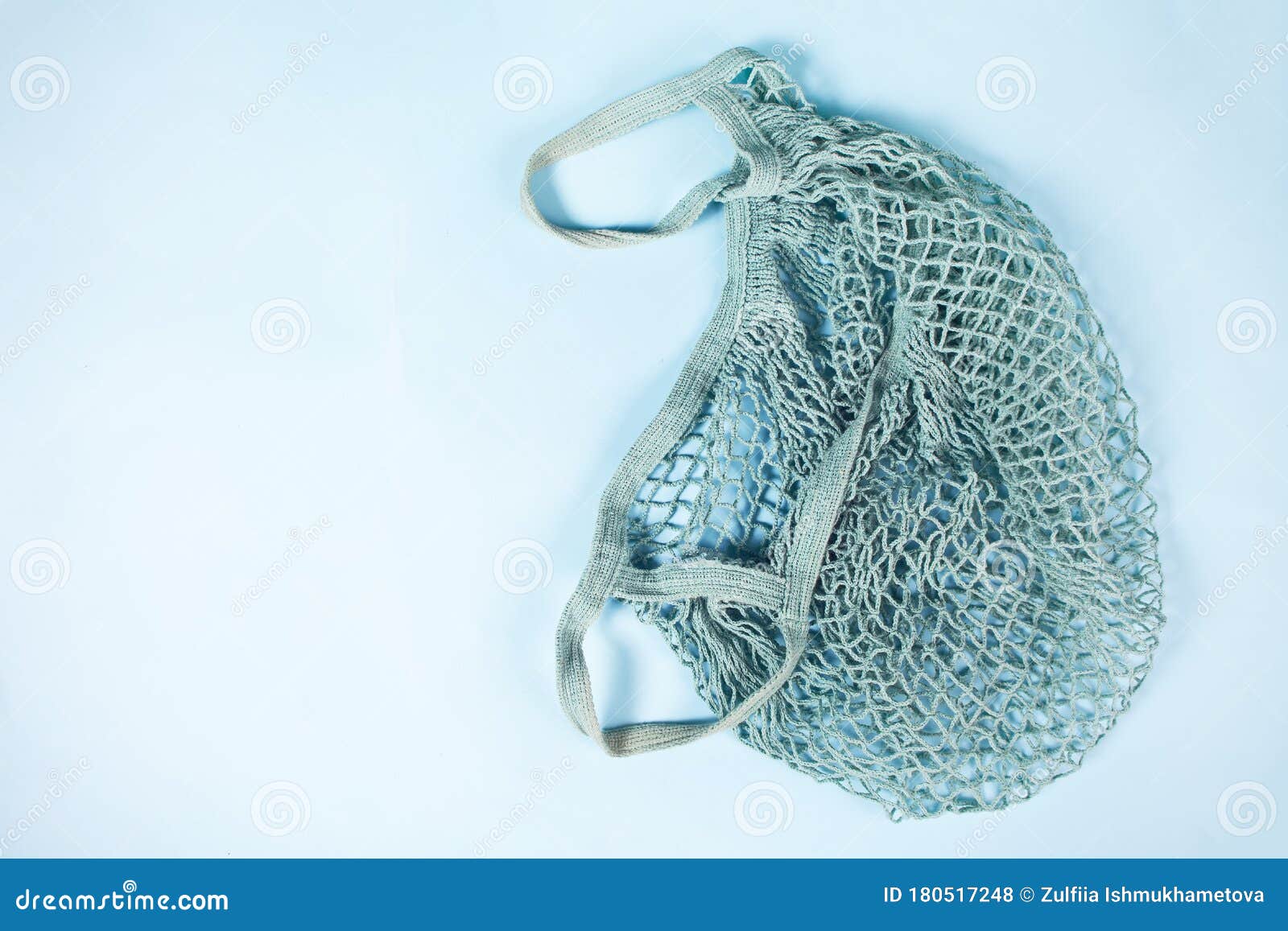 Eco Friendly String Cotton Shopping Bag. No Plastic. Ecological Concept ...