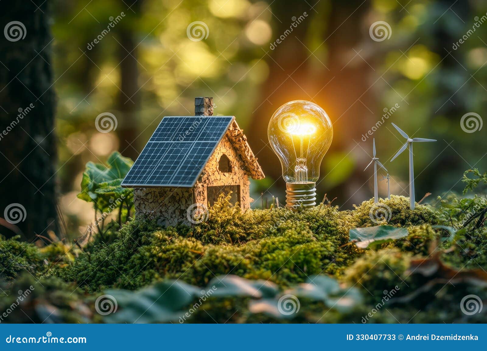 Eco-friendly, Sustainable and Eco-friendly Energy Sources are Displayed ...