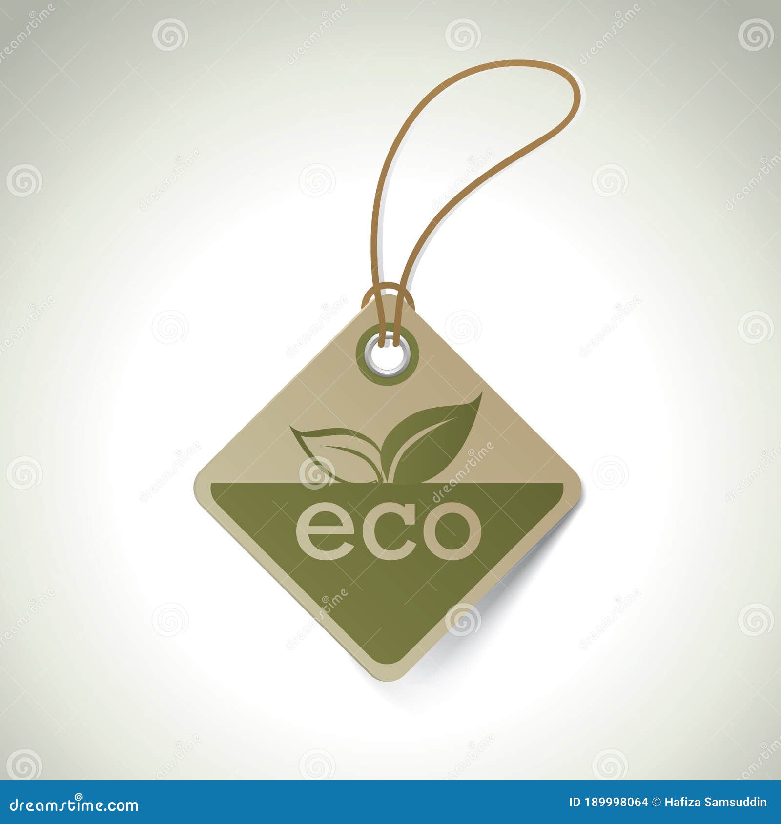 Eco Friendly Tag. Vector Illustration Decorative Design Stock Vector ...