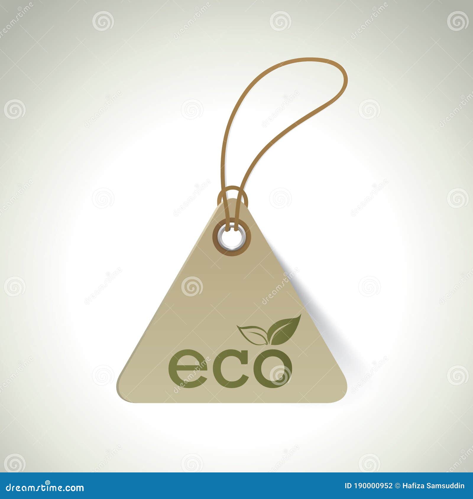 Eco Friendly Tag. Vector Illustration Decorative Design Stock Vector ...