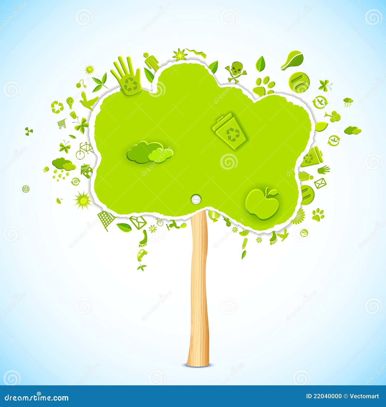 Eco friendly Tree stock vector. Illustration of ecology - 22040000