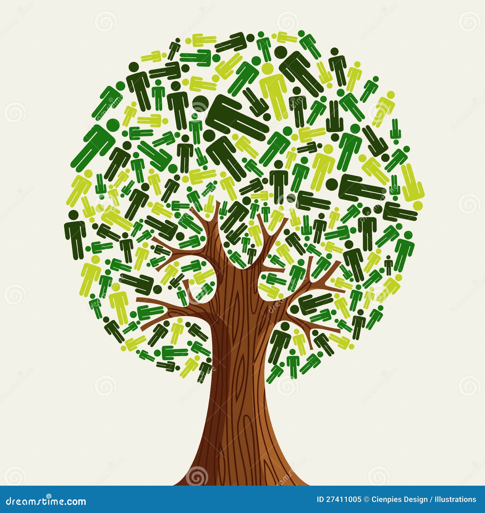 Eco friendly Tree people stock vector. Illustration of graphic - 27411005