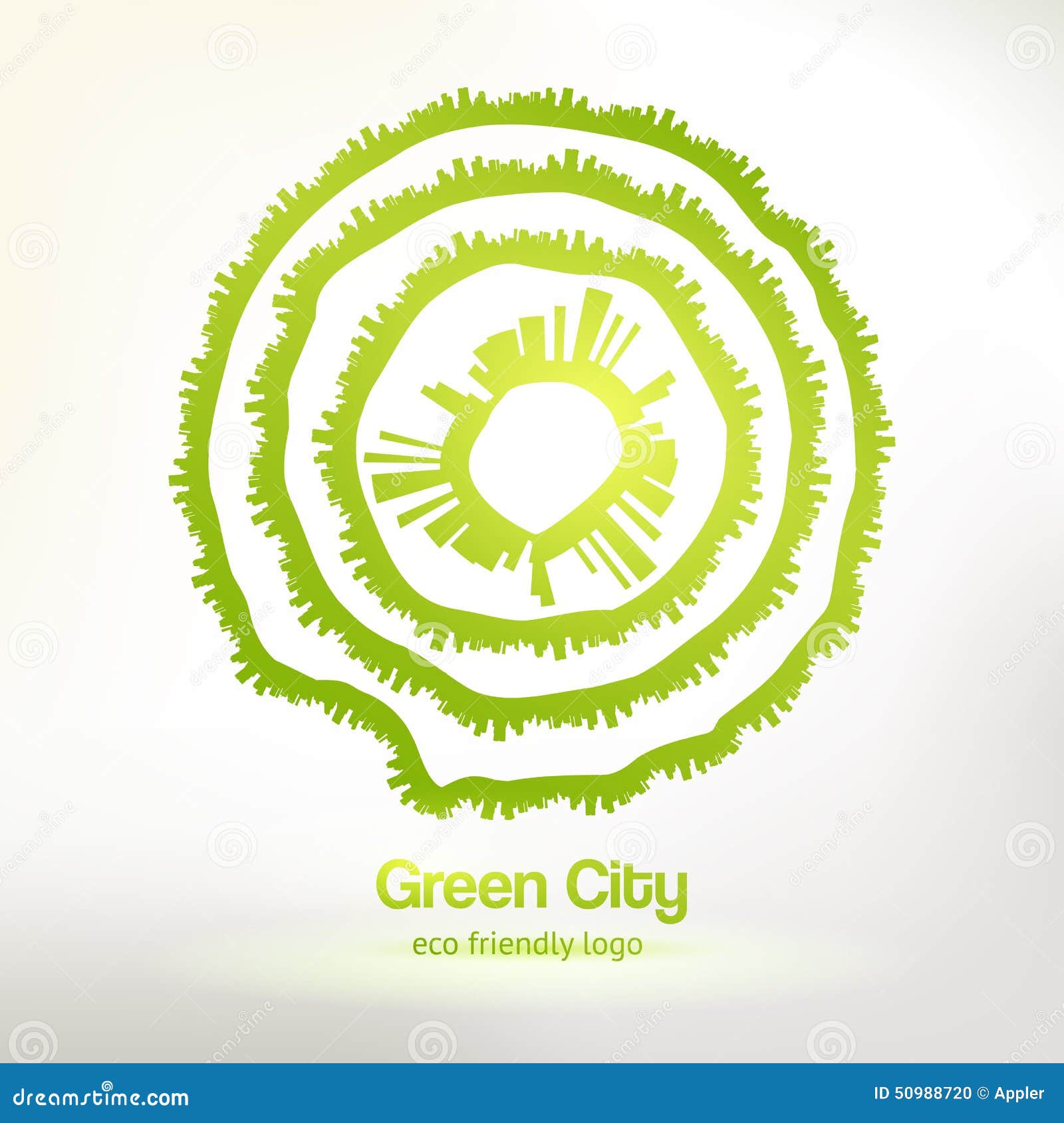Eco friendly urban logo stock vector. Illustration of ecology - 50988720
