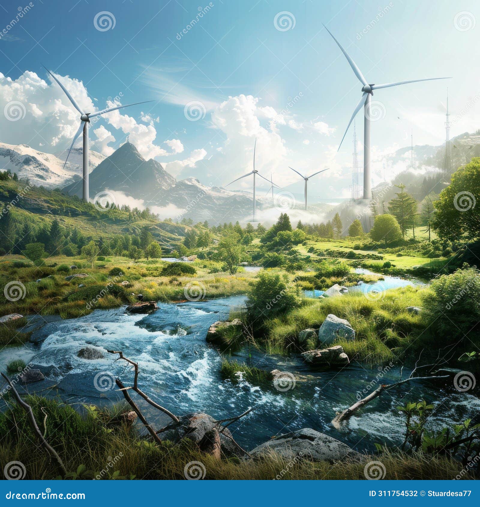 Eco-Friendly Utopia stock photo. Image of refreshing - 311754532