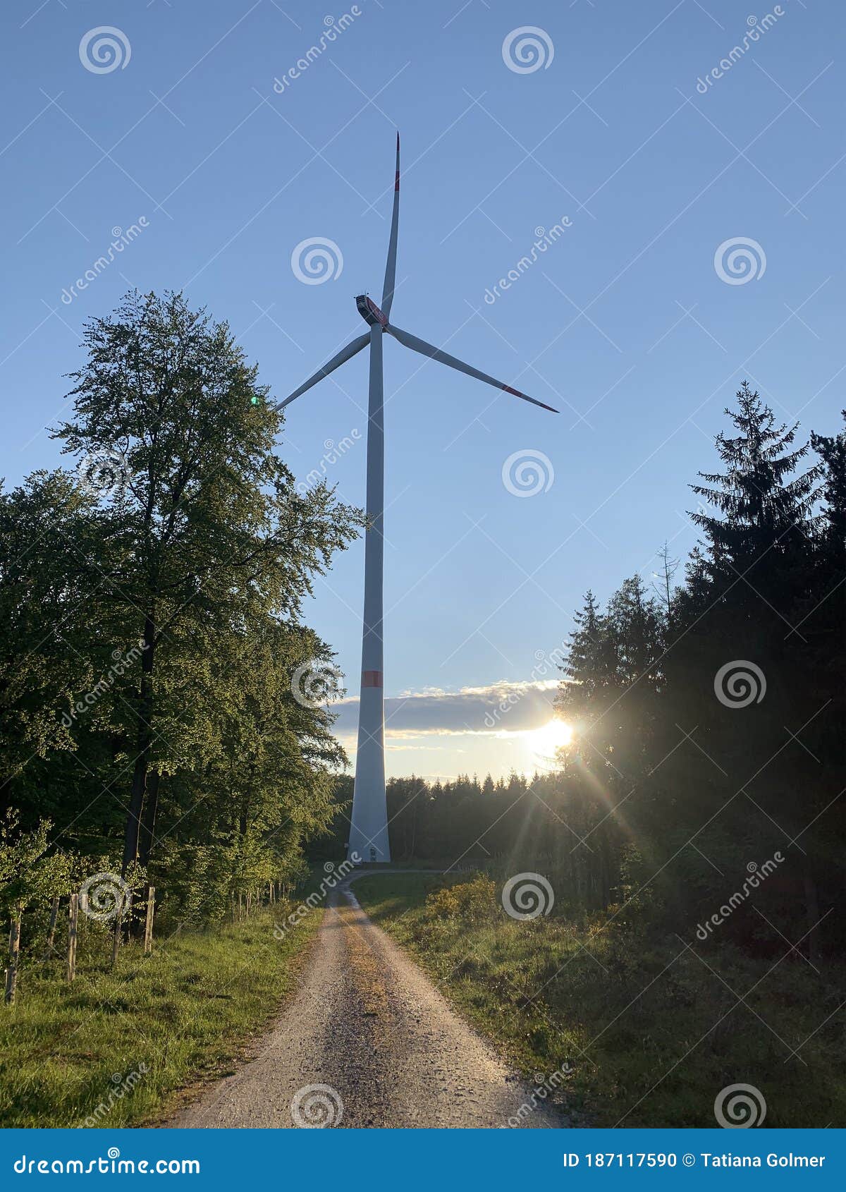 Eco-friendly Windmill with Spinning Blades Generates Electricity, the ...