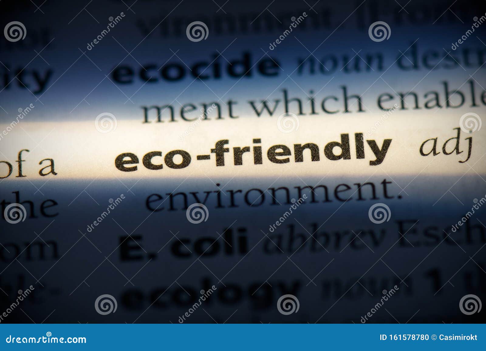 Eco-friendly stock photo. Image of linguistic, closeup - 161578780