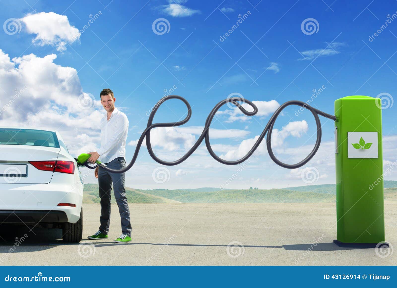 Eco fuel concept stock photo. Image of pump, recycle - 43126914