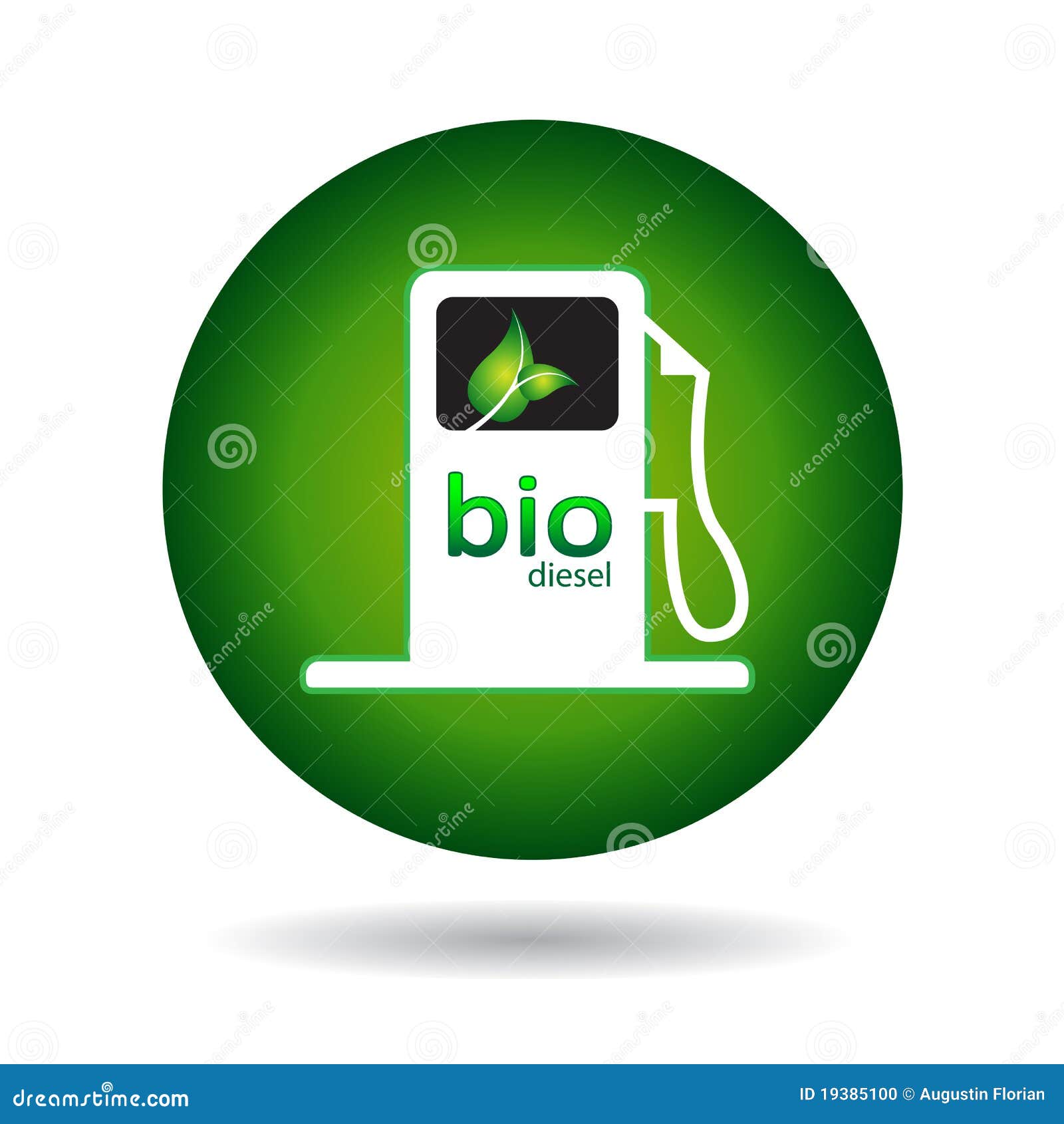 Eco gas pump icon stock vector. Illustration of friendly - 19385100