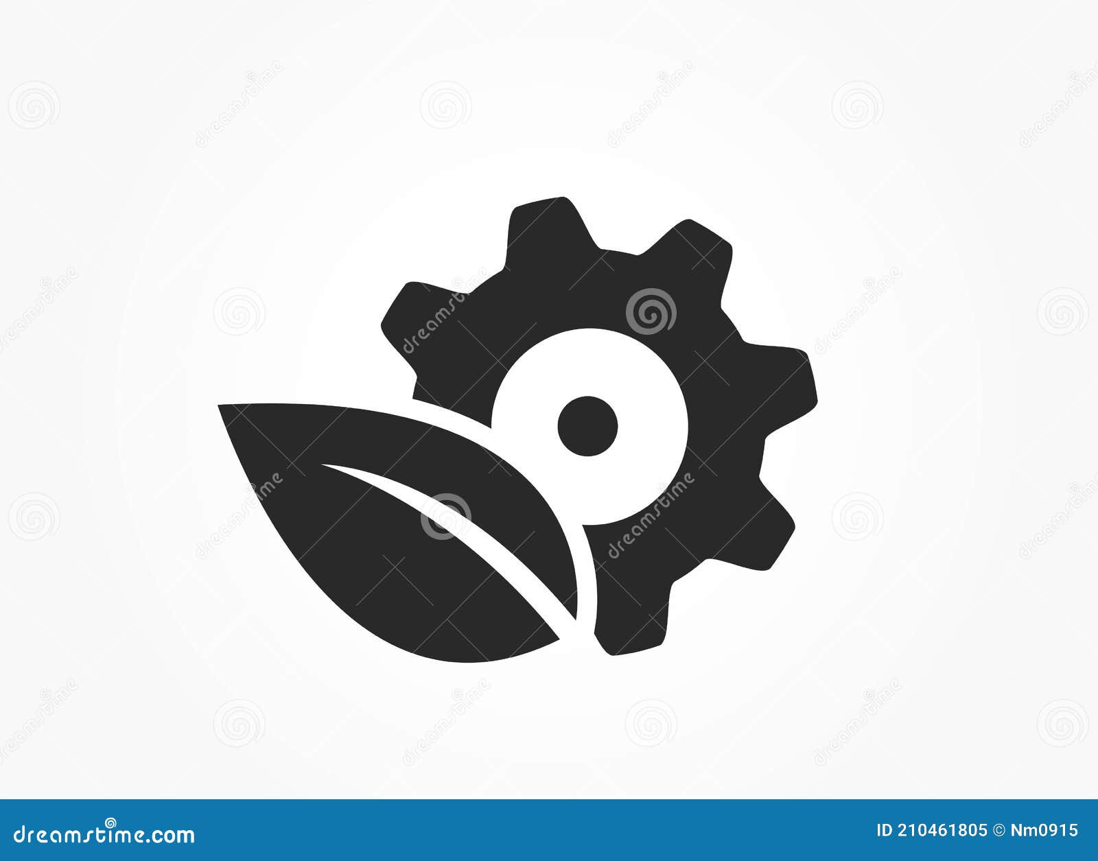 Eco Gear Icon. Eco Friendly, Environmental, Technology and Industry ...