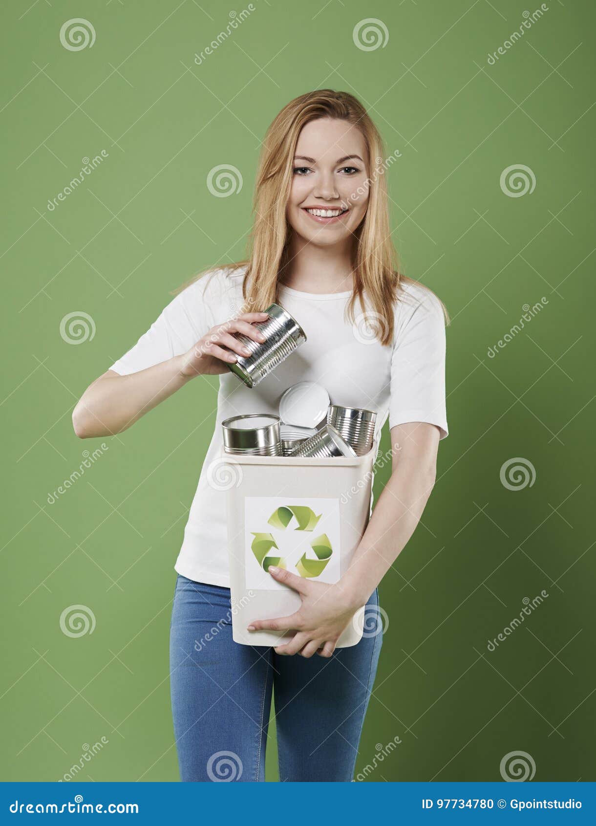 Eco girl stock photo. Image of green, person, hair, freshness - 97734780