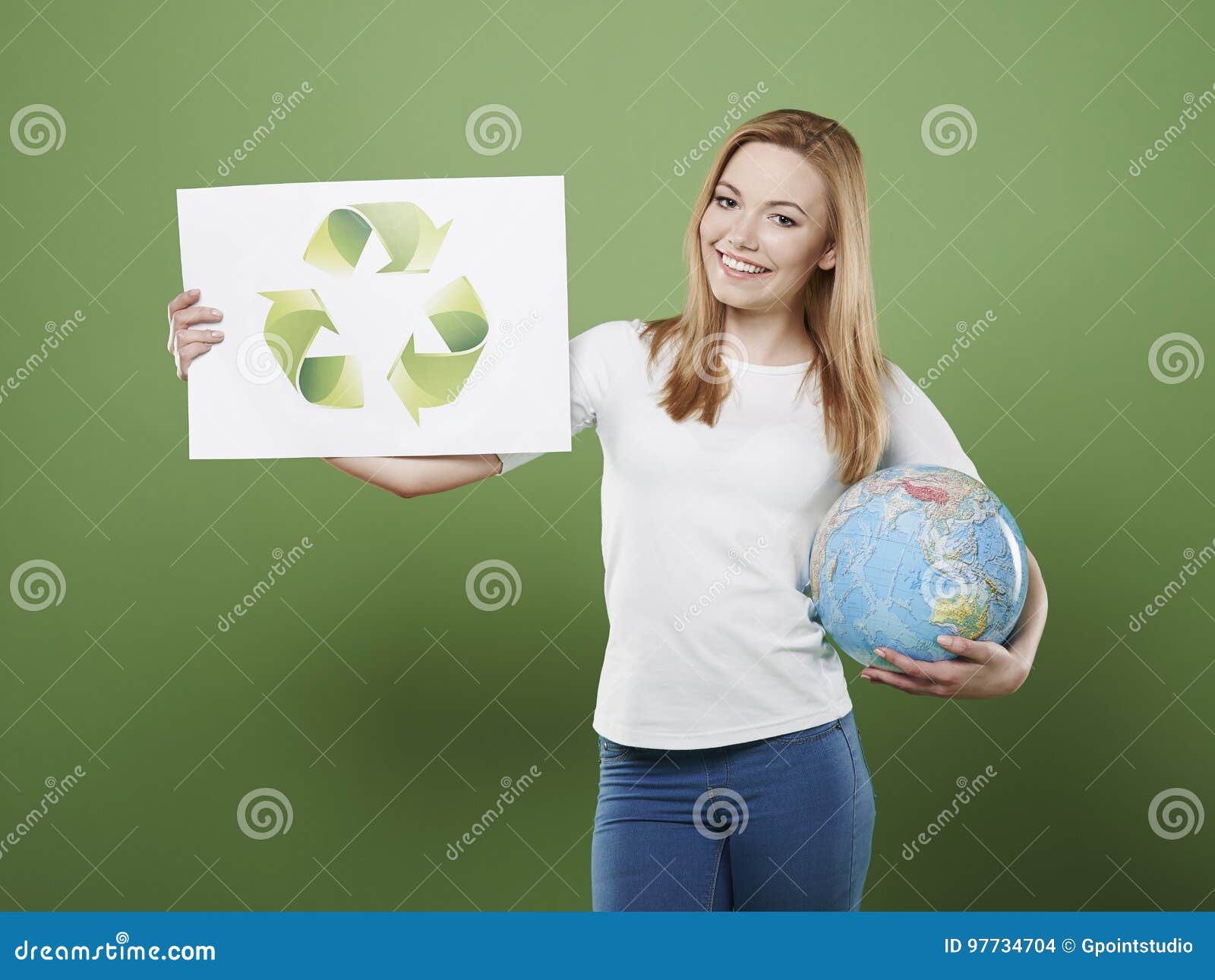 Eco girl stock photo. Image of environmentalist, motivation - 97734704