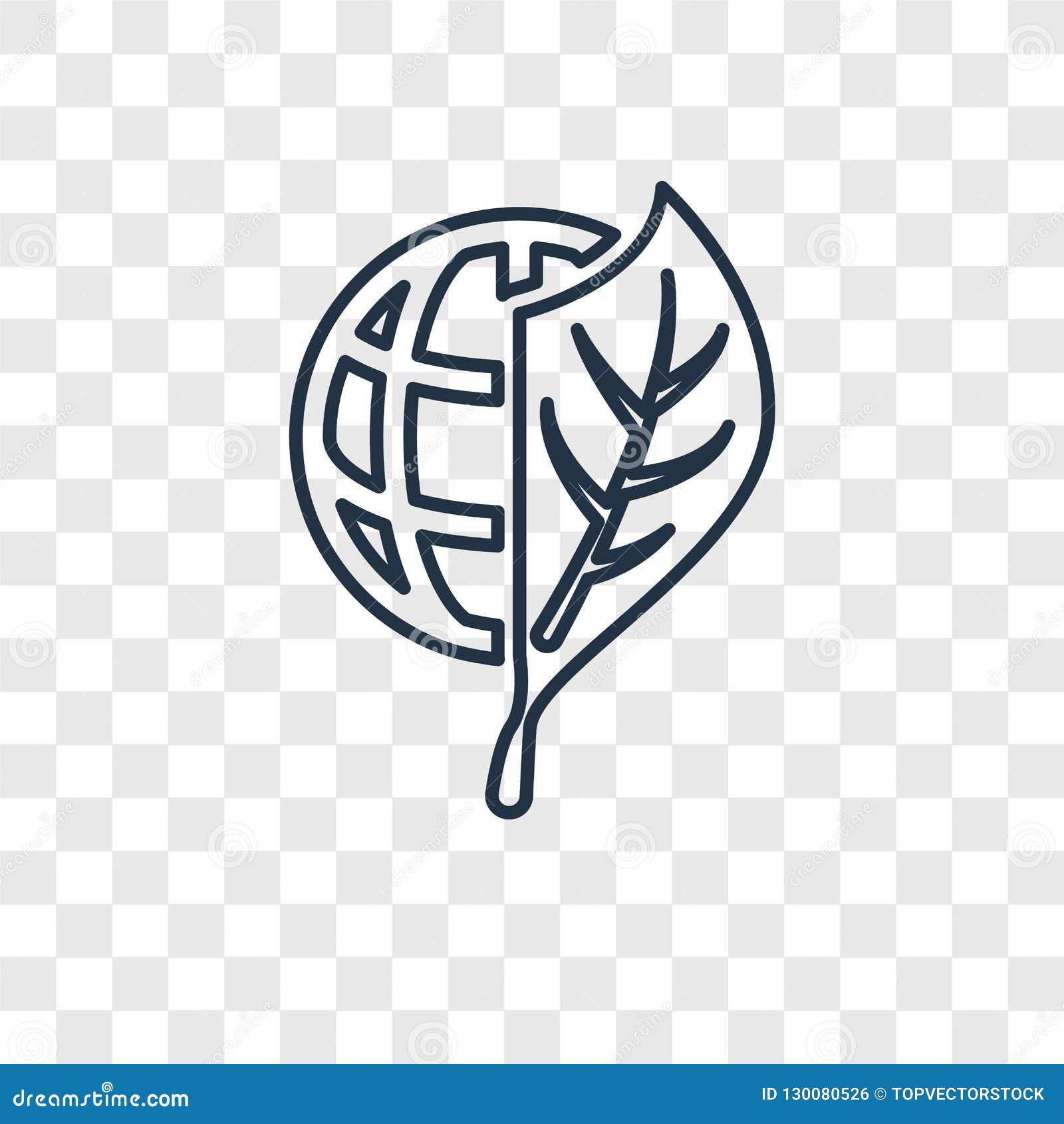 Eco Globe Concept Vector Linear Icon Isolated on Transparent Background ...