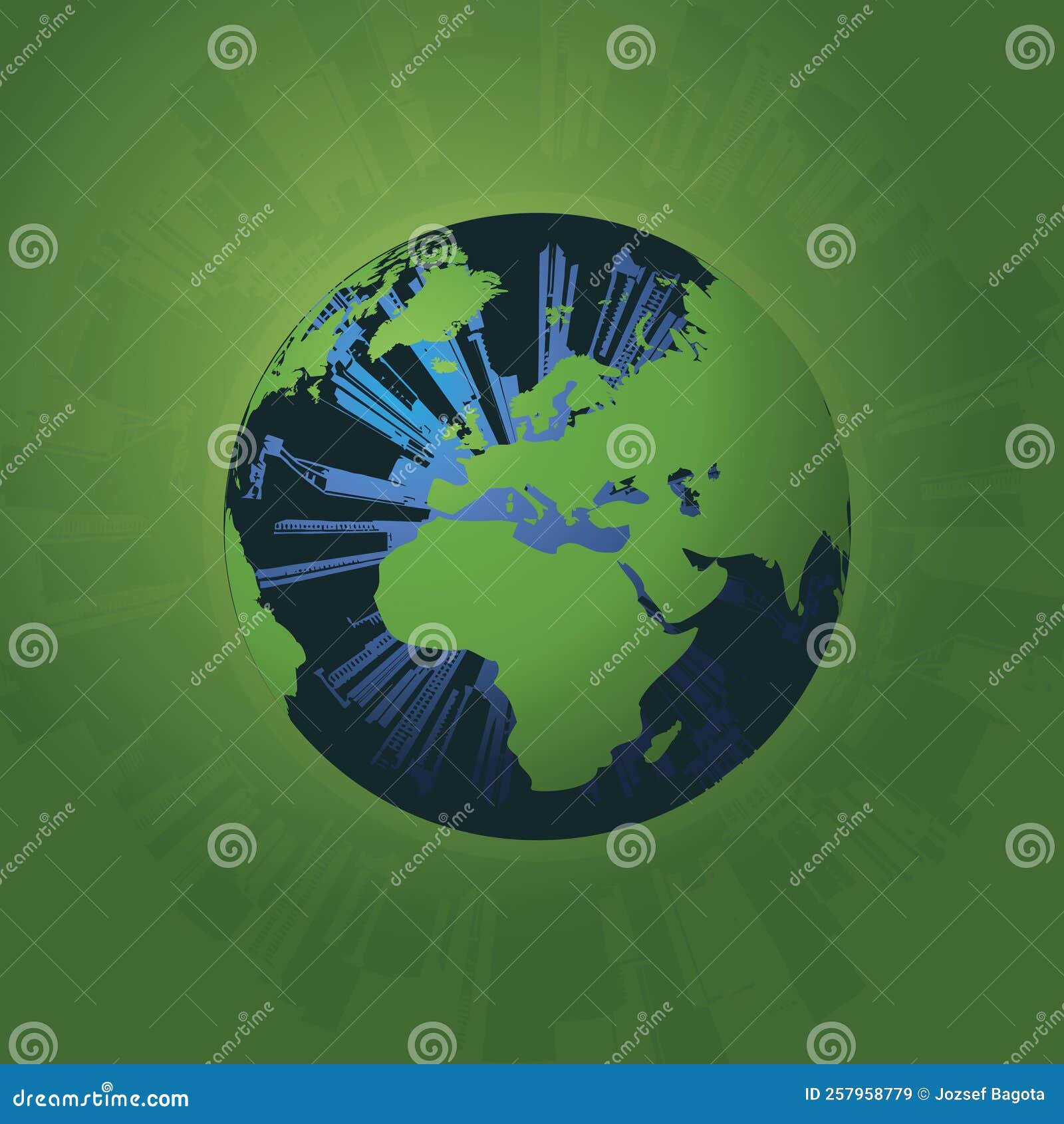 Eco Globe Vector stock vector. Illustration of environmental - 257958779