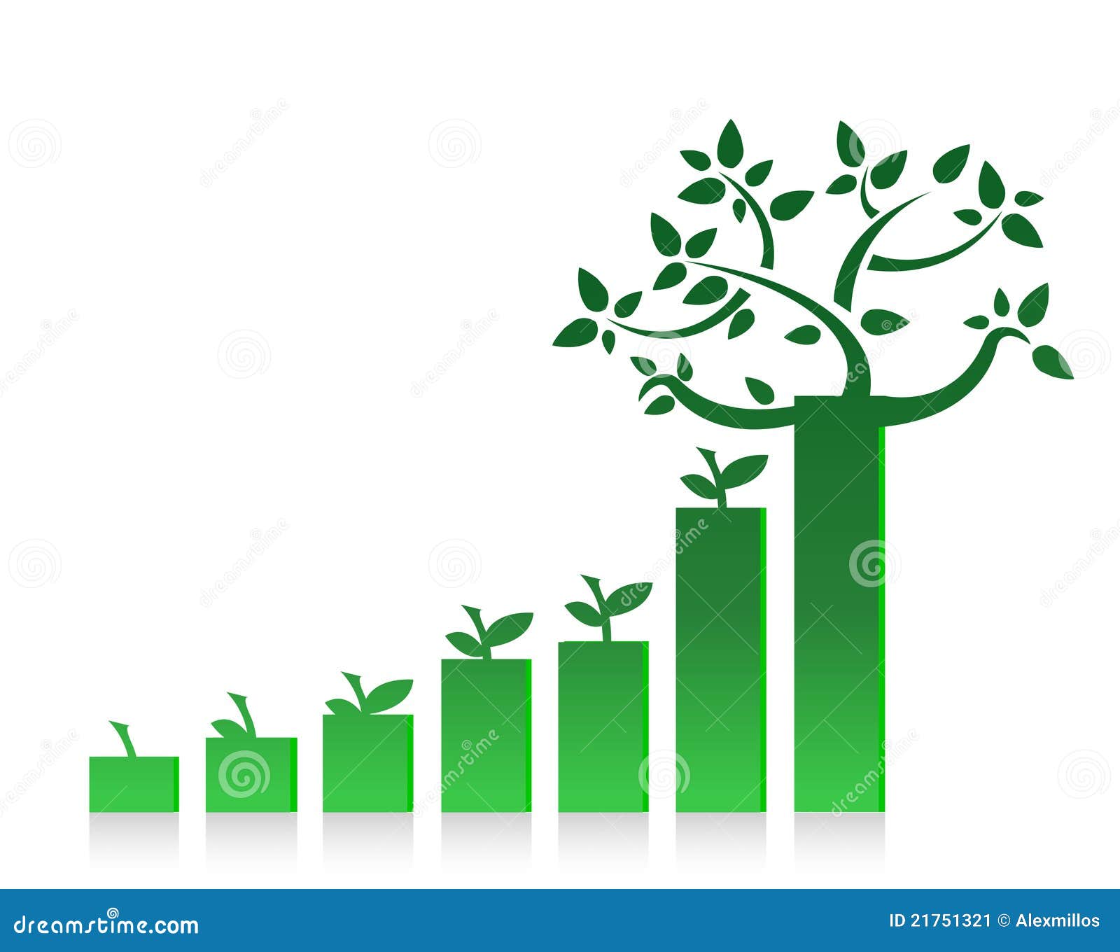 Eco Graph Chart Illustration Design Stock Vector - Illustration of ...