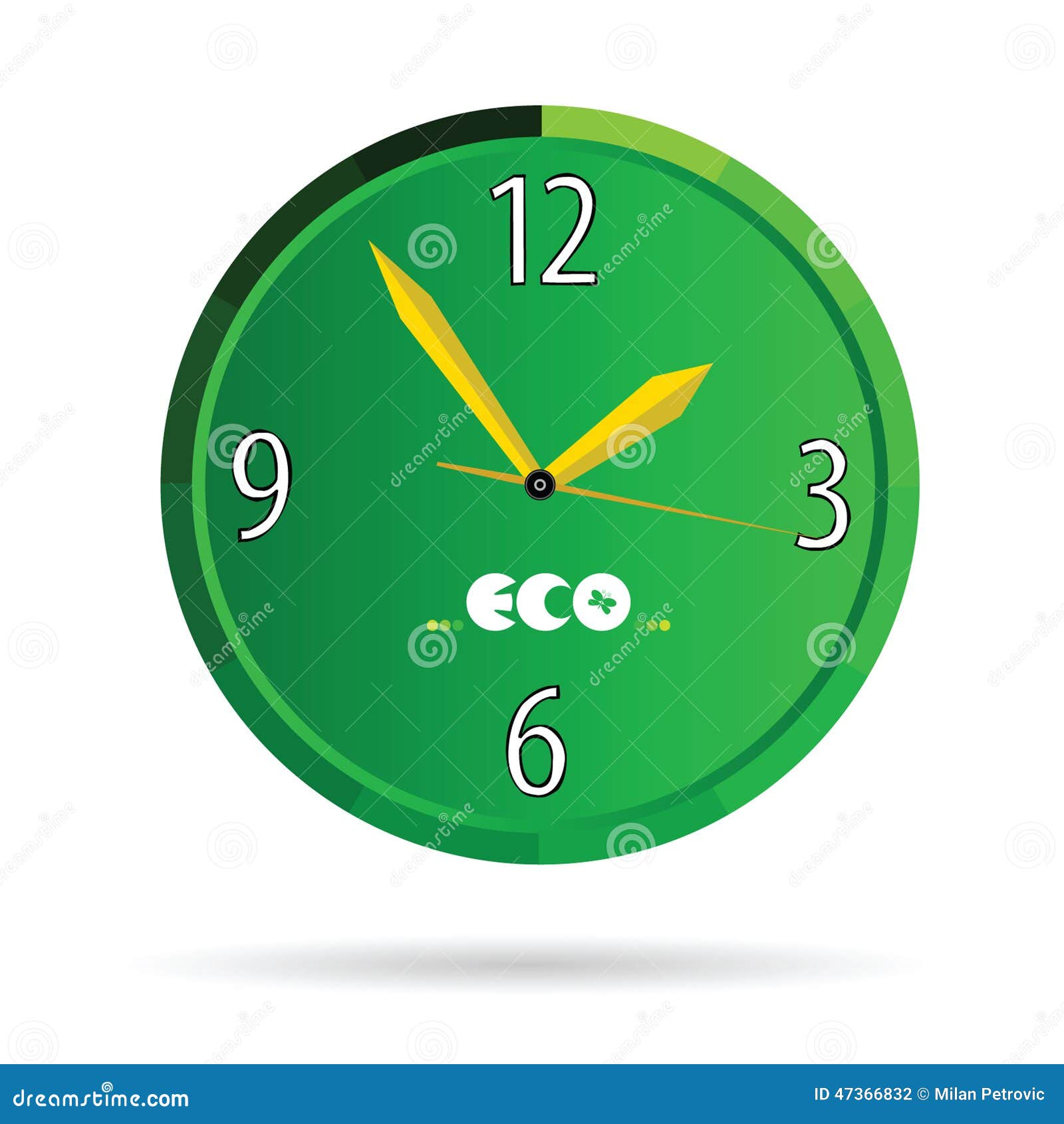 Clock With Color Spectrum Vector Illustration | CartoonDealer.com #37977952