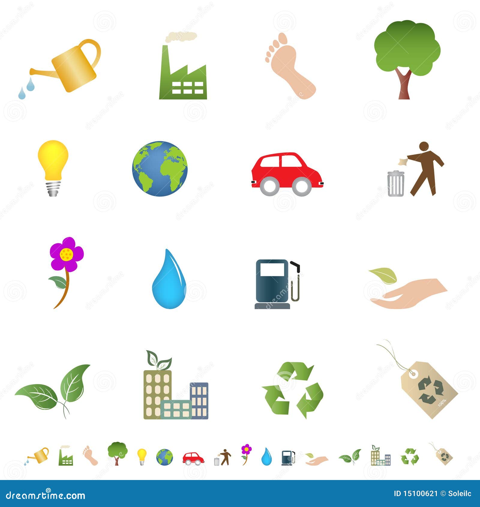 Eco and Green Environment Symbols Stock Vector - Illustration of drop ...