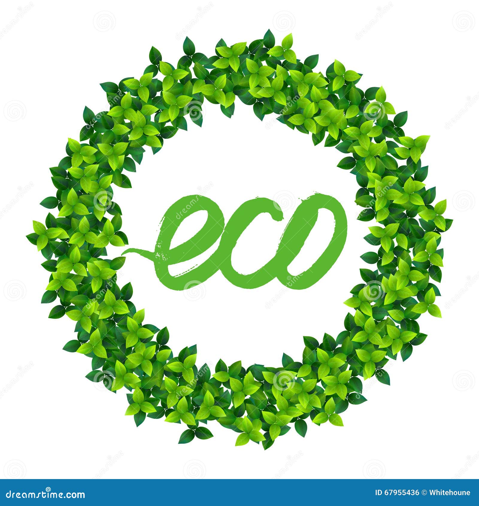 Eco green frame stock vector. Illustration of modern - 67955436
