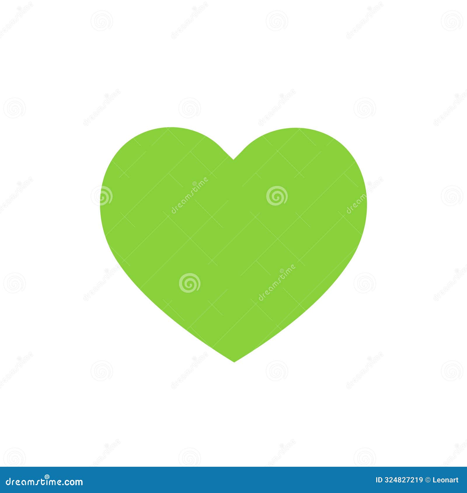 Eco Green Heart Icon. Heart Shape Stock Vector - Illustration of ...