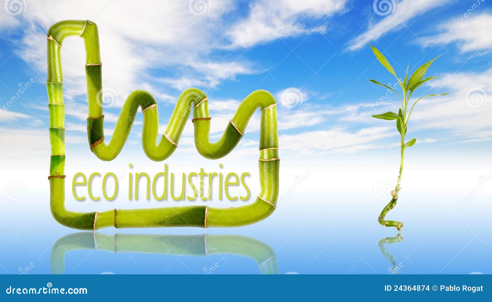 Eco green Industries stock illustration. Illustration of clean - 24364874