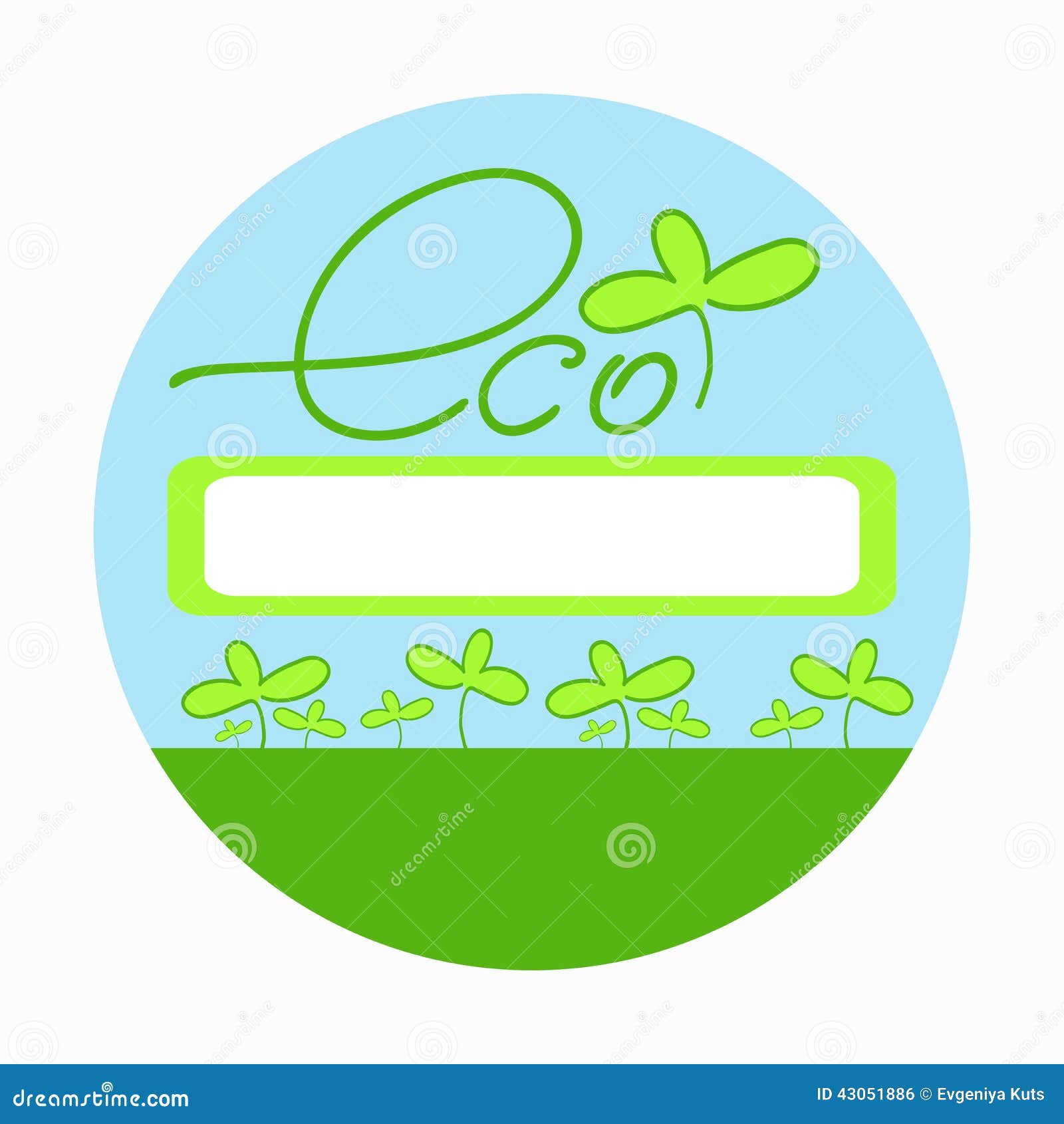 Eco3 stock vector. Illustration of vector, sign, drops - 43051886