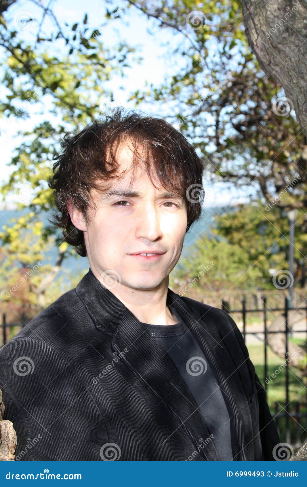 Guy outdoors stock image. Image of handsome, portrait - 6999493