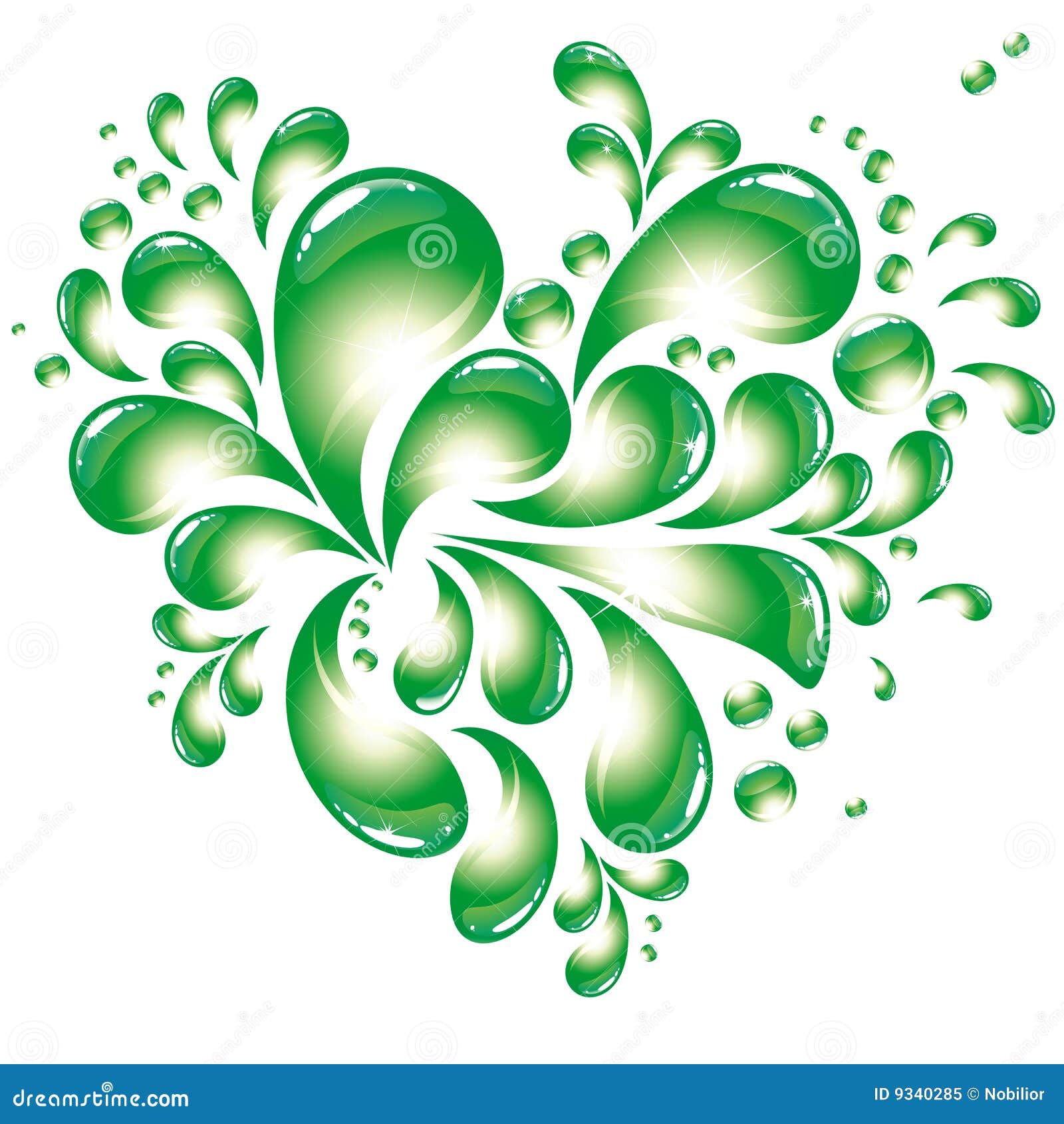 Eco Heart symbol stock vector. Illustration of ecology - 9340285