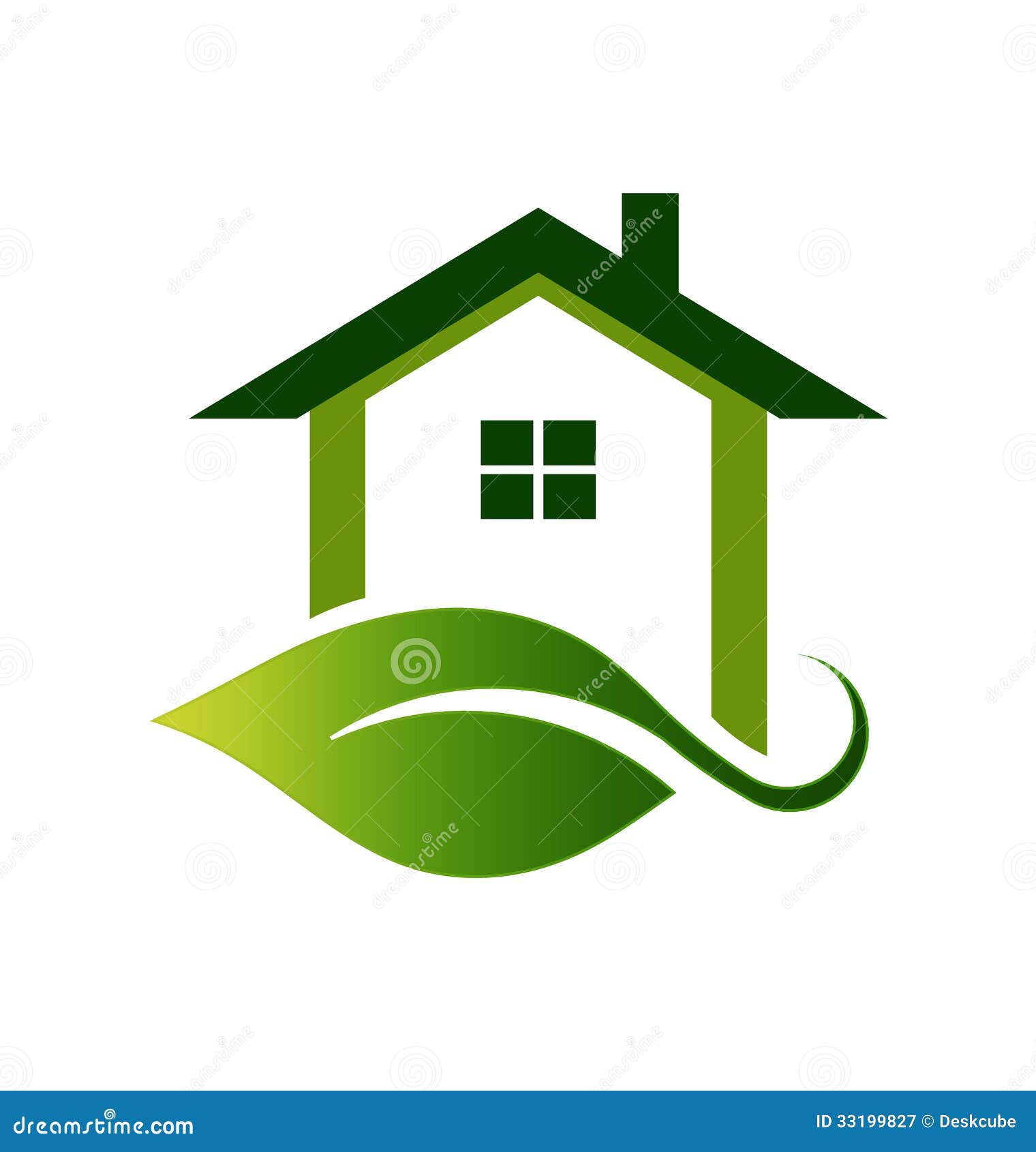Eco-hus logo vektor illustrationer. Illustration av kopia - 33199827