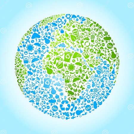 Eco icon earth stock vector. Illustration of arrow, lightbulb - 15713762