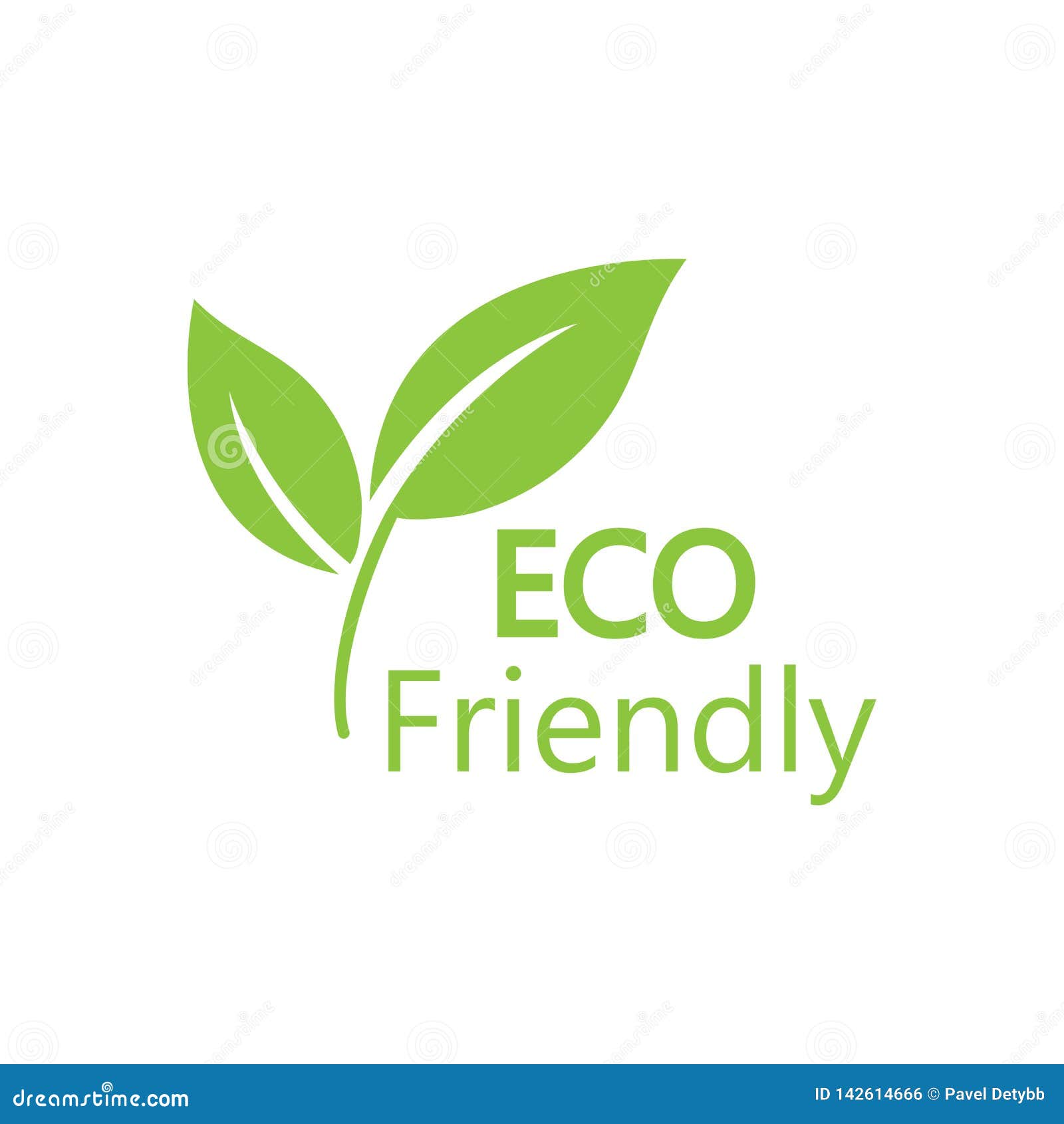 Eco Icon. Eco Friendly Sign. Vector Illustration, Flat Design Stock ...