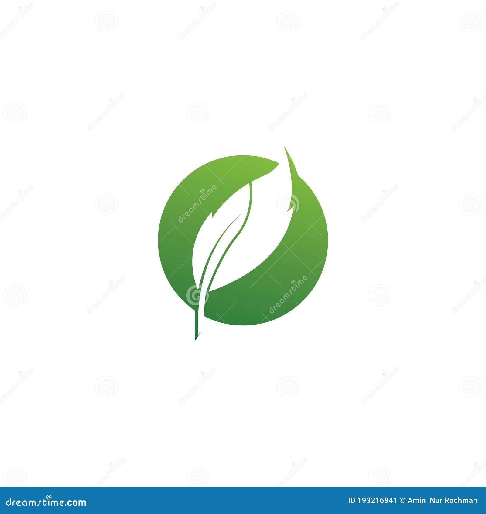Eco Icon Green Leaf Vector Illustration Stock Vector - Illustration of ...