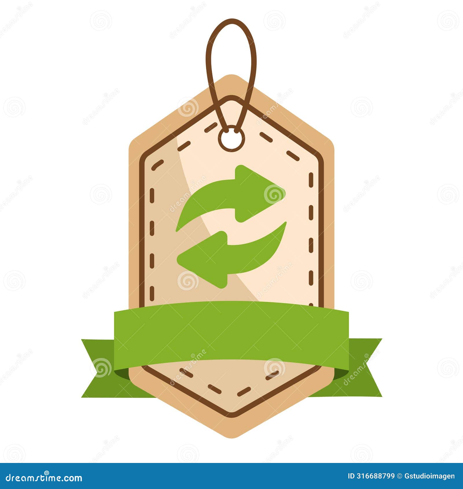 Eco label recycle stock vector. Illustration of health - 316688799