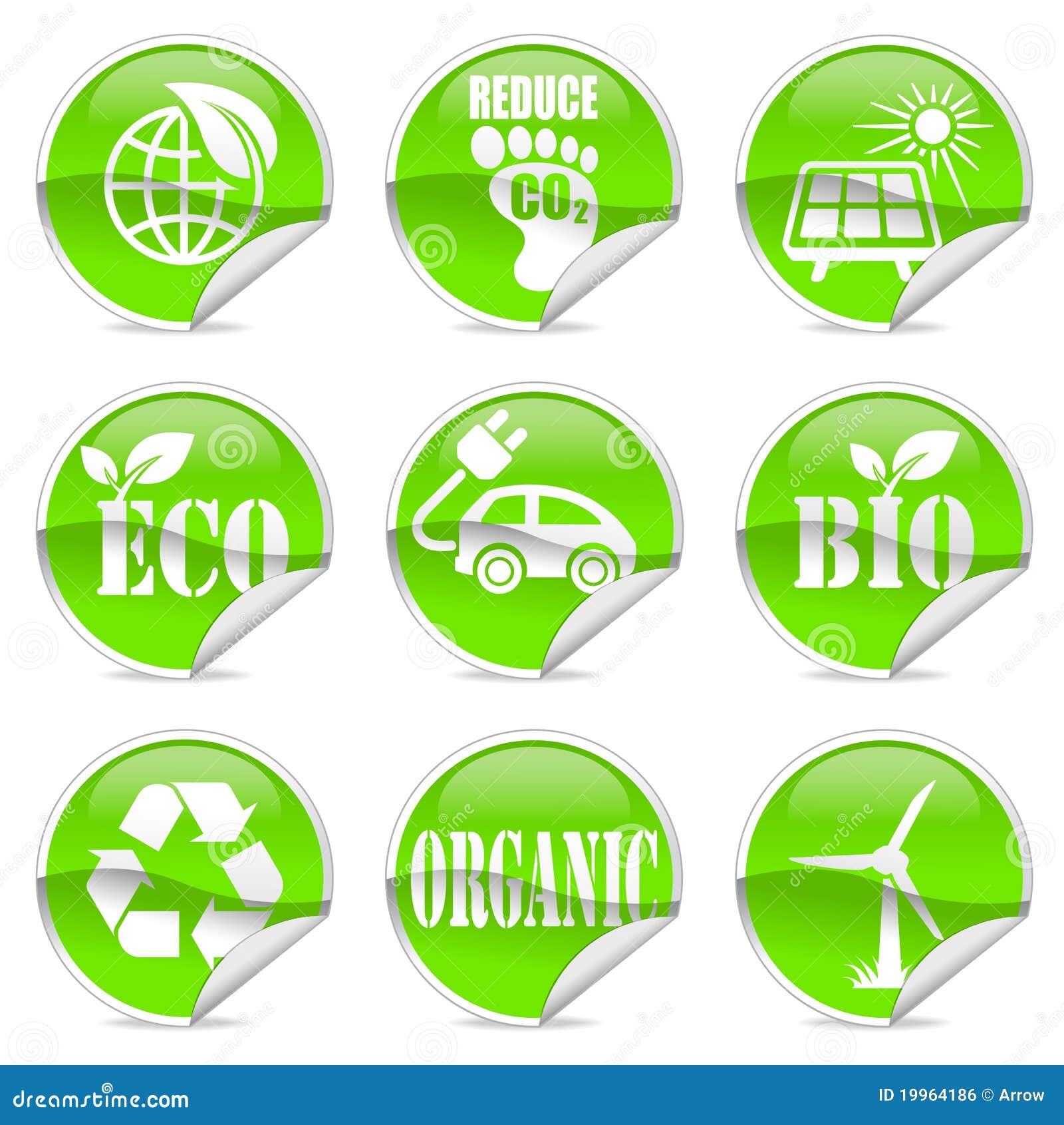 Eco label and sticker stock illustration. Illustration of internet ...