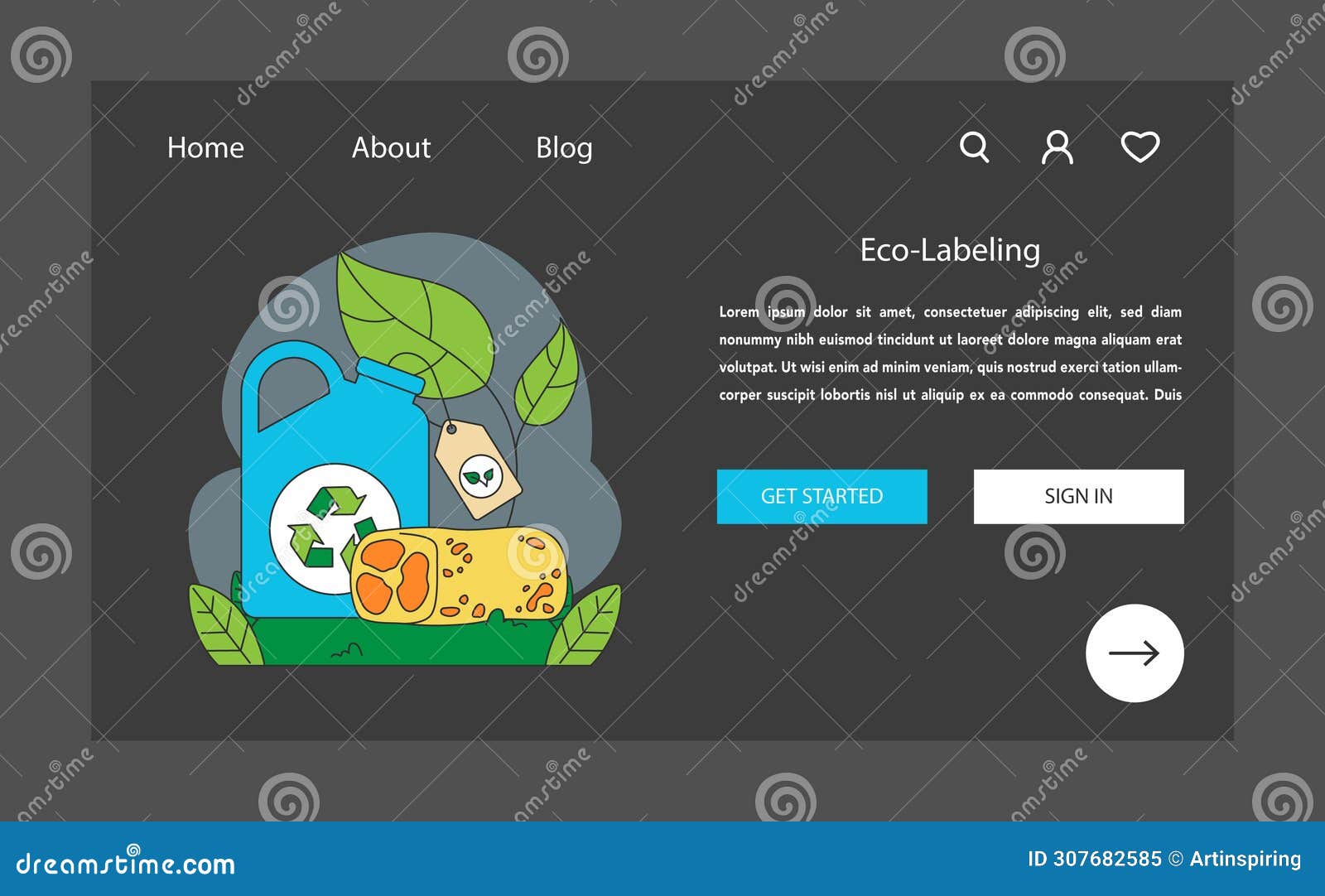 Eco-Labeling Concept. Flat Vector Illustration. Stock Vector ...