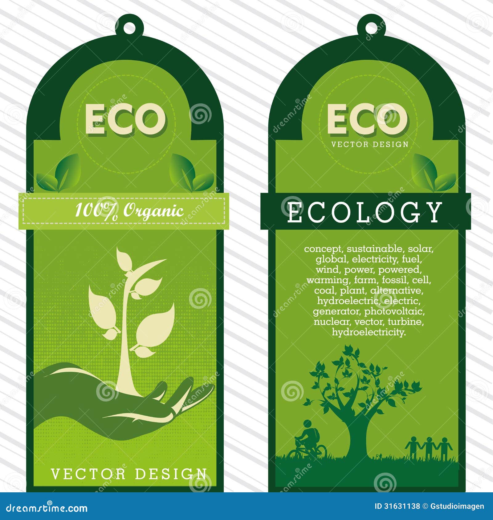 Eco labels stock vector. Illustration of conservation - 31631138