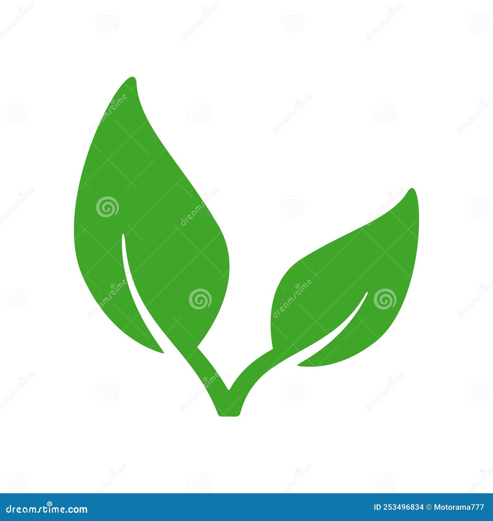 Eco Leaf or Organic Product Icon Stock Illustration - Illustration of ...