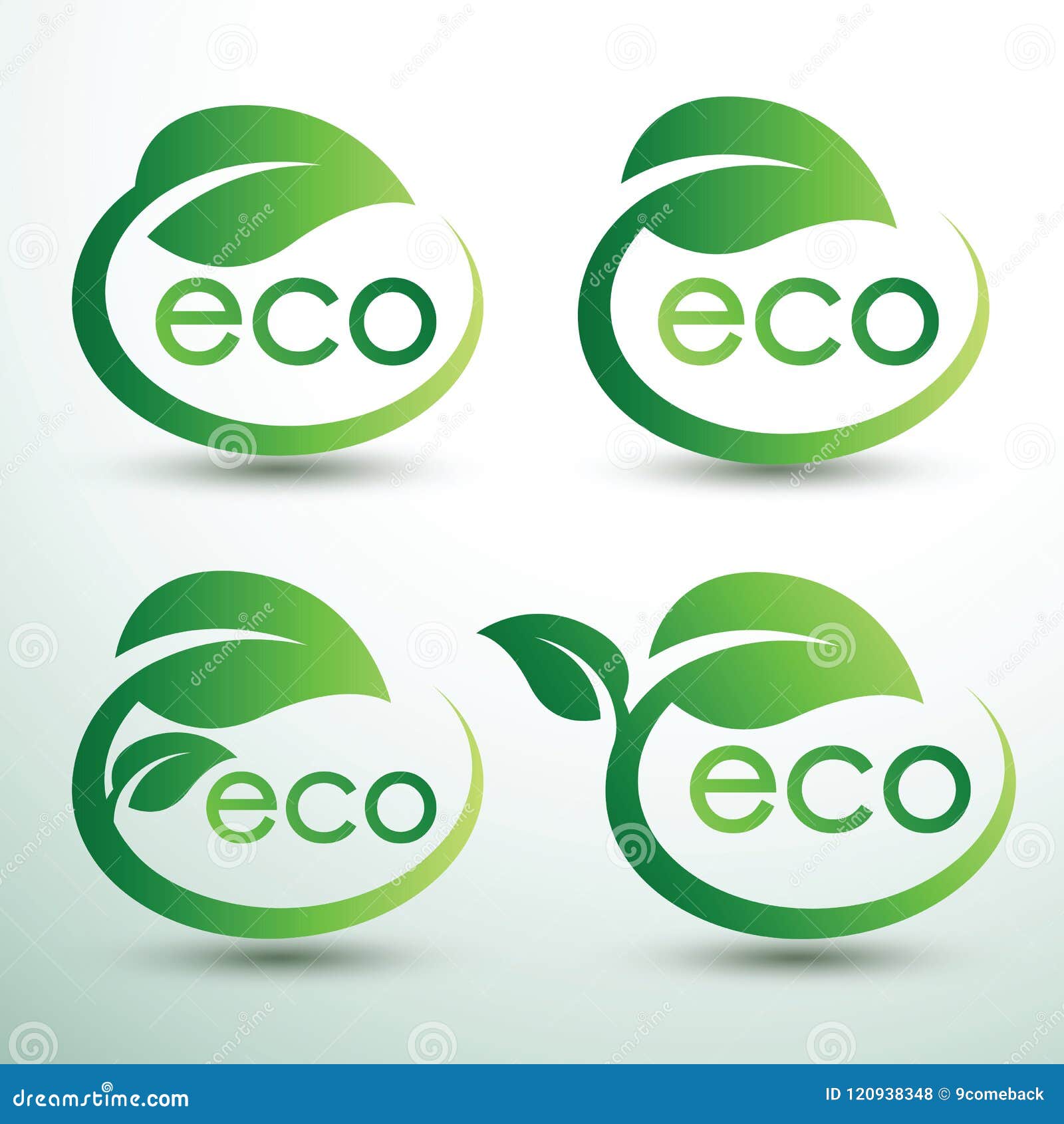 Eco logo stock vector. Illustration of banner, sticker - 120938348