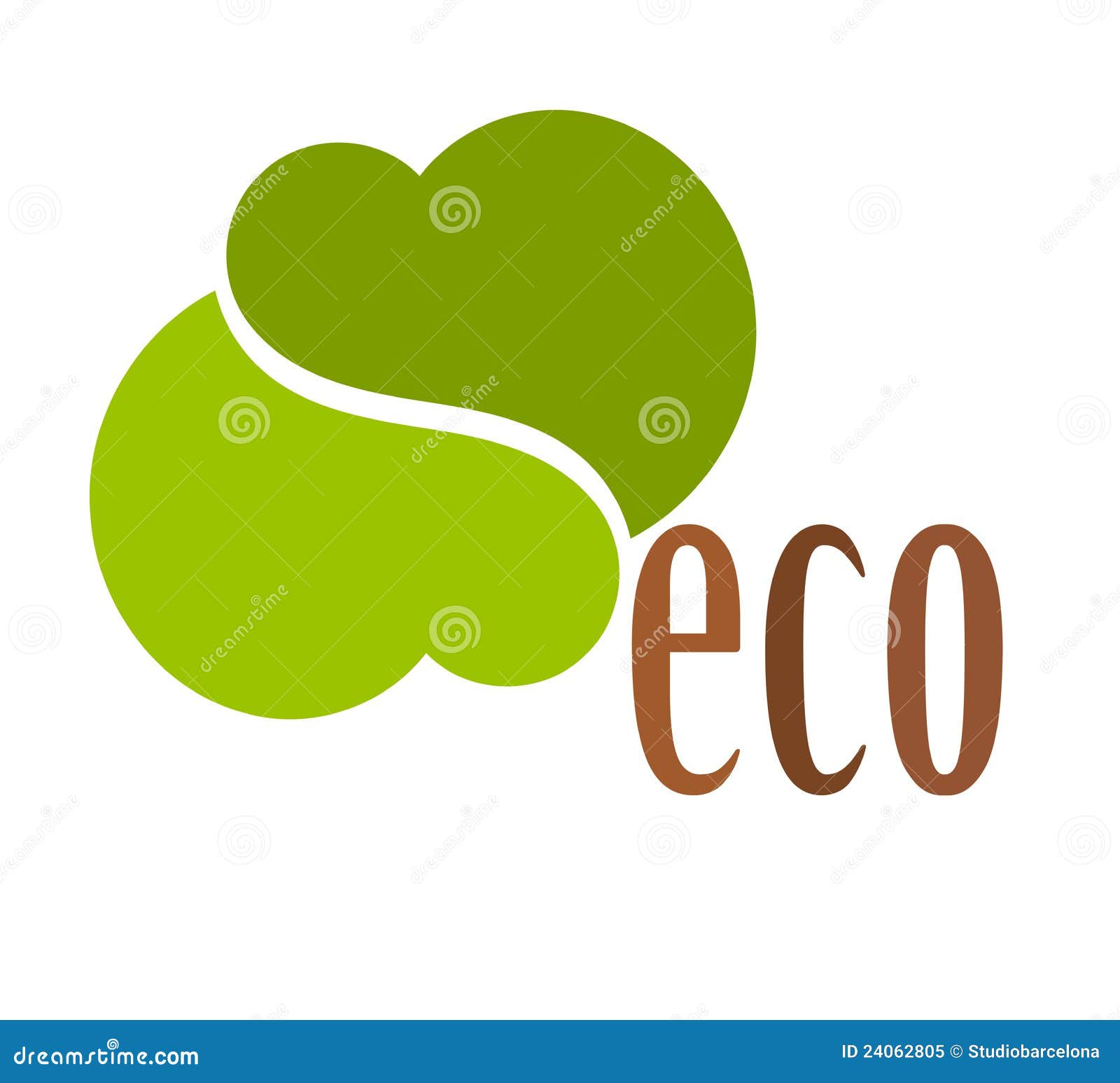 Eco logo symbol stock vector. Illustration of creative - 24062805