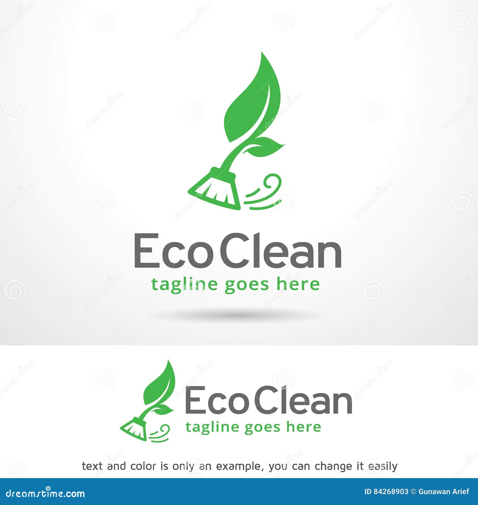 Eco Logo Template Design Vetora Limpo Ilustração do Vetor - Ilustração ...