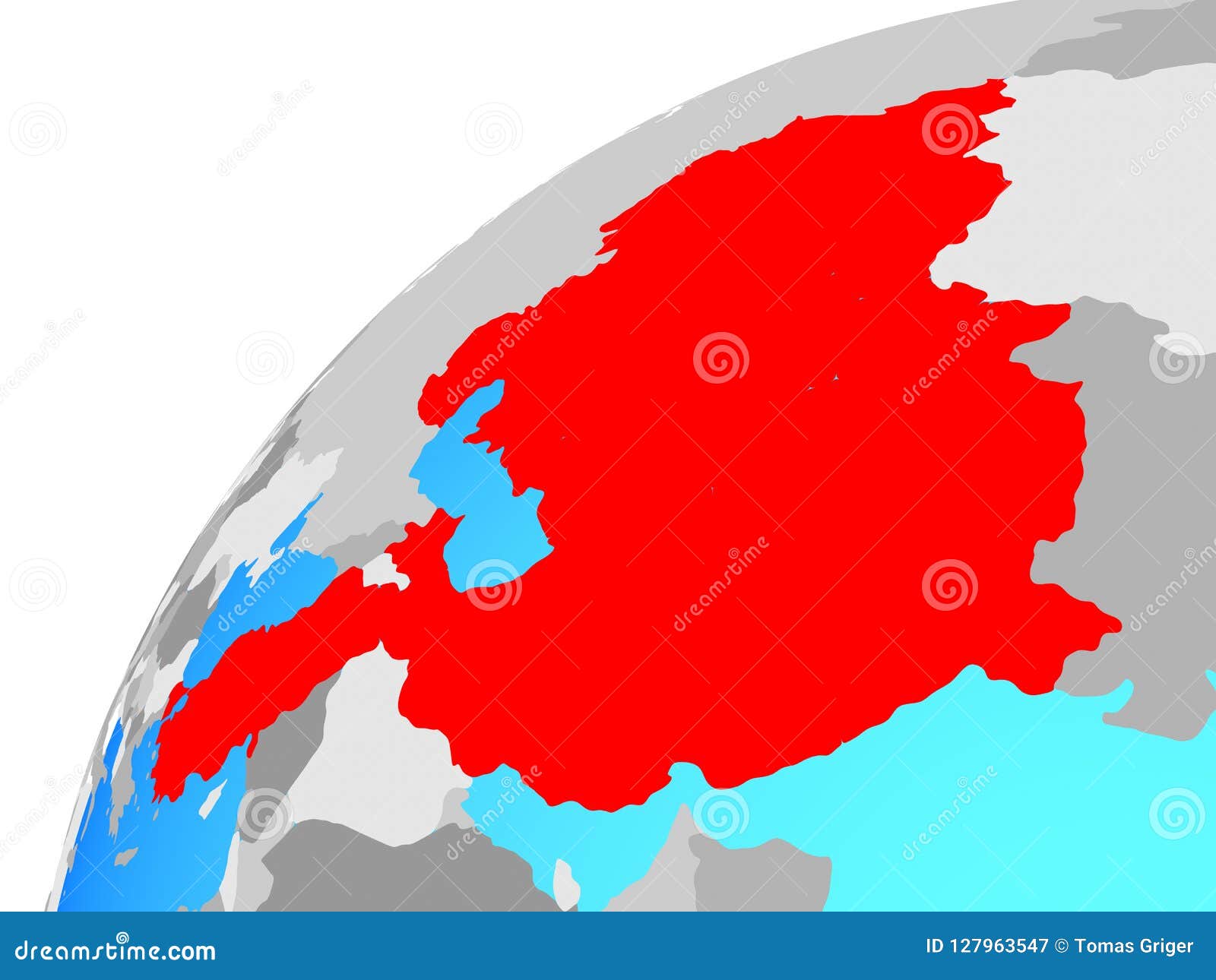 ECO member states on globe stock illustration. Illustration of member ...