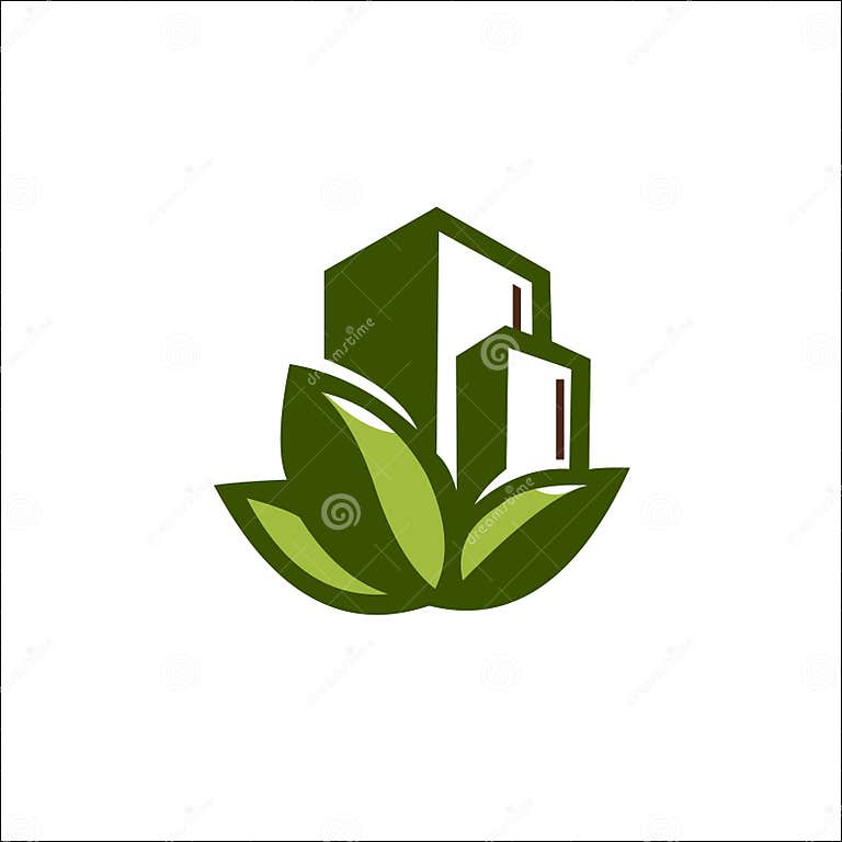 Eco Nature Building Logo Vector Template Stock Vector - Illustration of ...