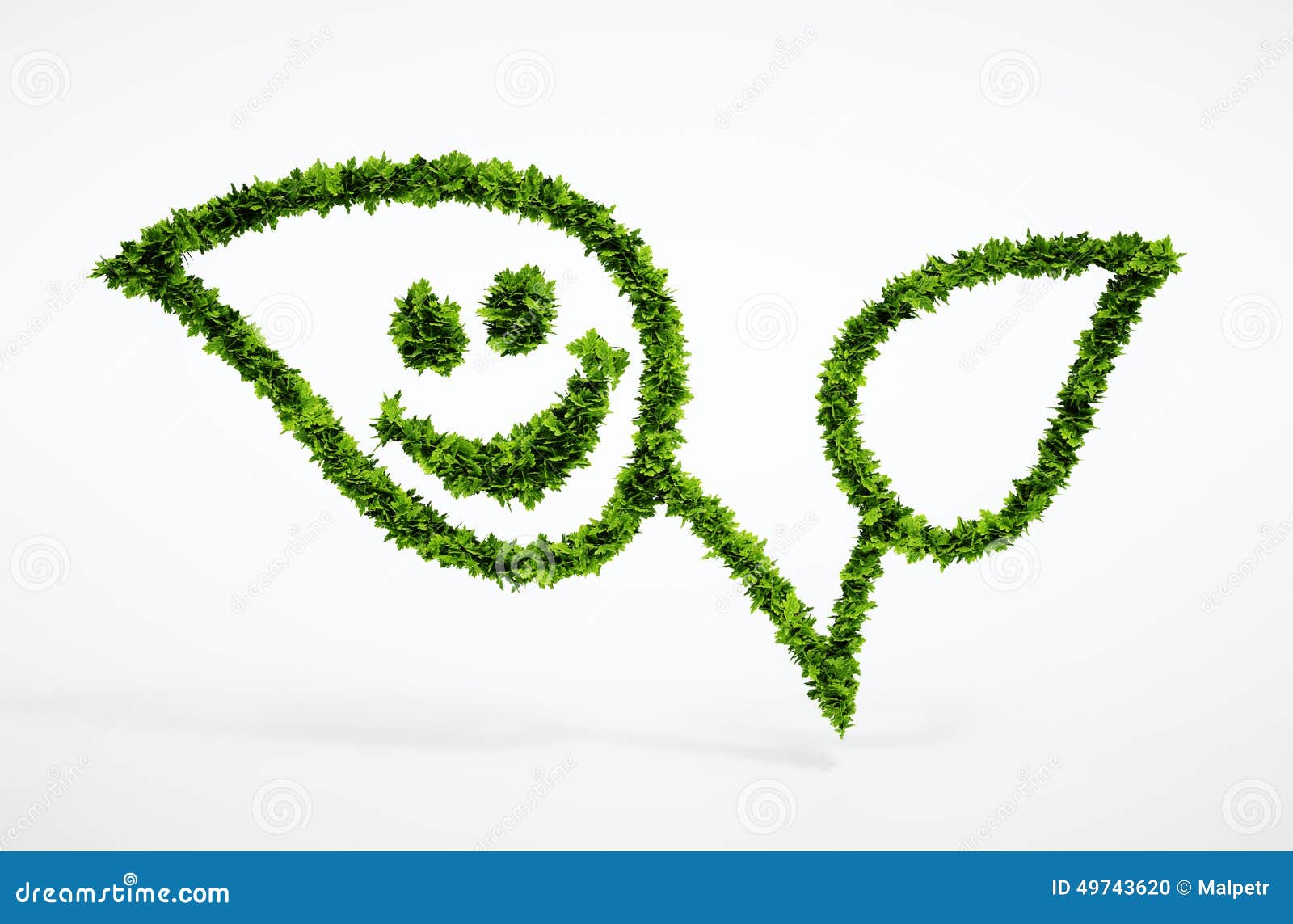Eco Naturligt Blad Med Smiley Stock Illustrationer - Illustration av ...