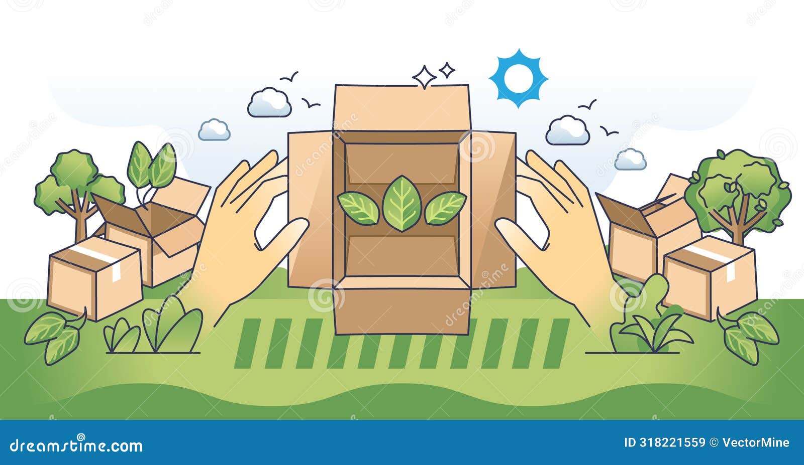 Concept Biodegradable Plastics Decompose In Composting Areas, Helping ...