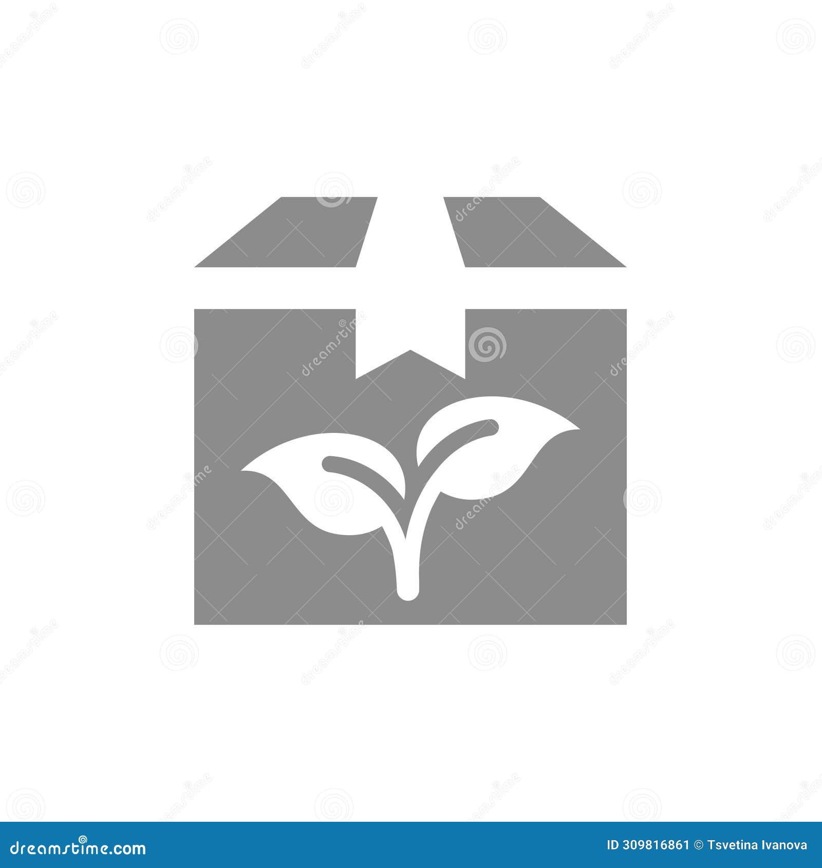 Eco packaging vector icon stock vector. Illustration of pictogram ...